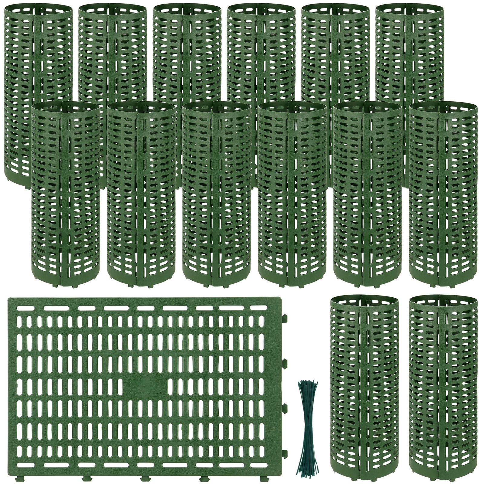 ZEONHAK 15pcs Tree Trunk Protector, Adjustable Plastic Tree Guards with ...