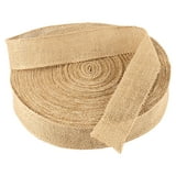 ZEONHAK 2 Inch x 54 Yard Natural Woven Burlap Ribbon, Jute Burlap ...