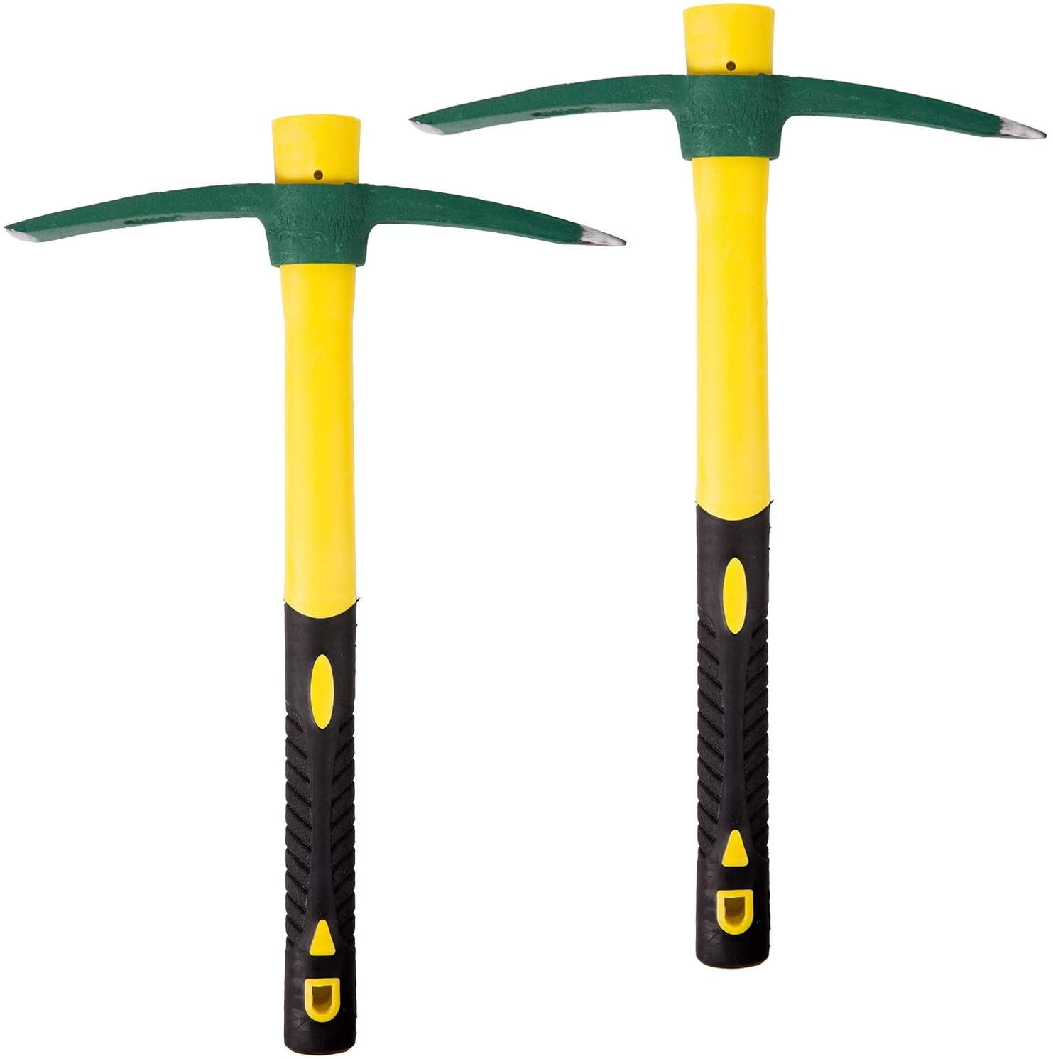 ZEONHAK 2 Pack 15 Inch Pick Matlock Hoe, Forged Steel Hoe Weeding ...