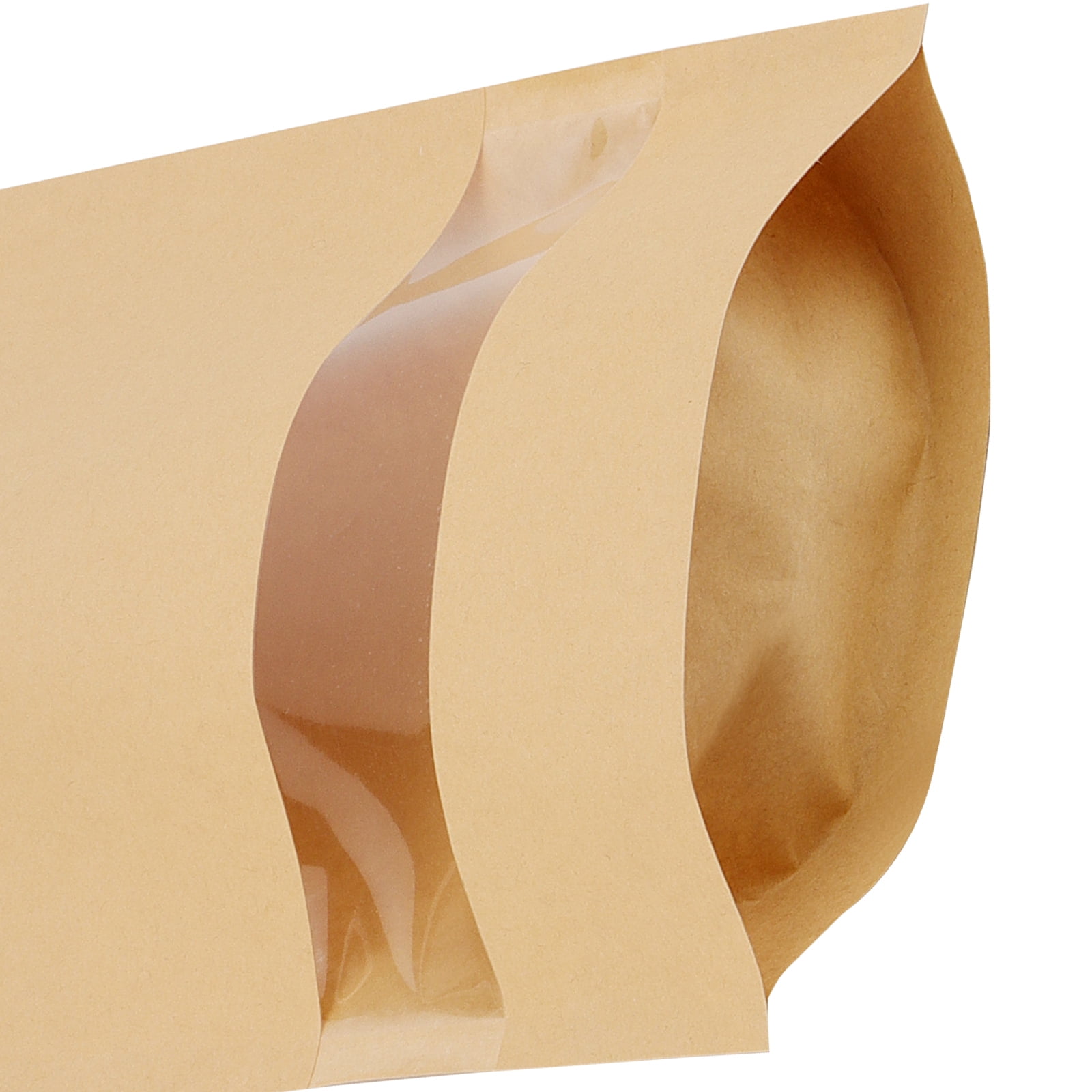 ZEONHAK 200 Pack 7 x 10 Inch Kraft Stand Up Pouches, Brown Paper Bags ...