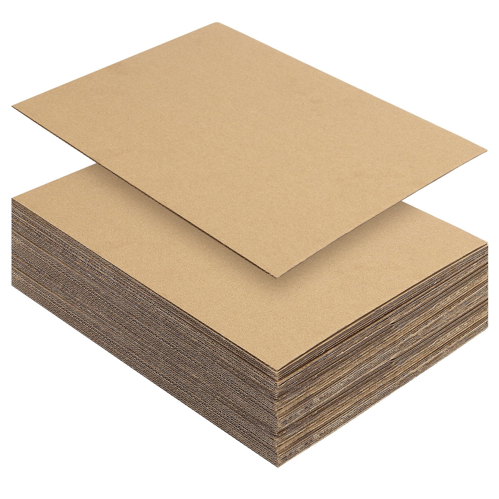 ZEONHAK 50 Pack 11 x 14 Inch Corrugated Cardboard Sheets, Flat ...