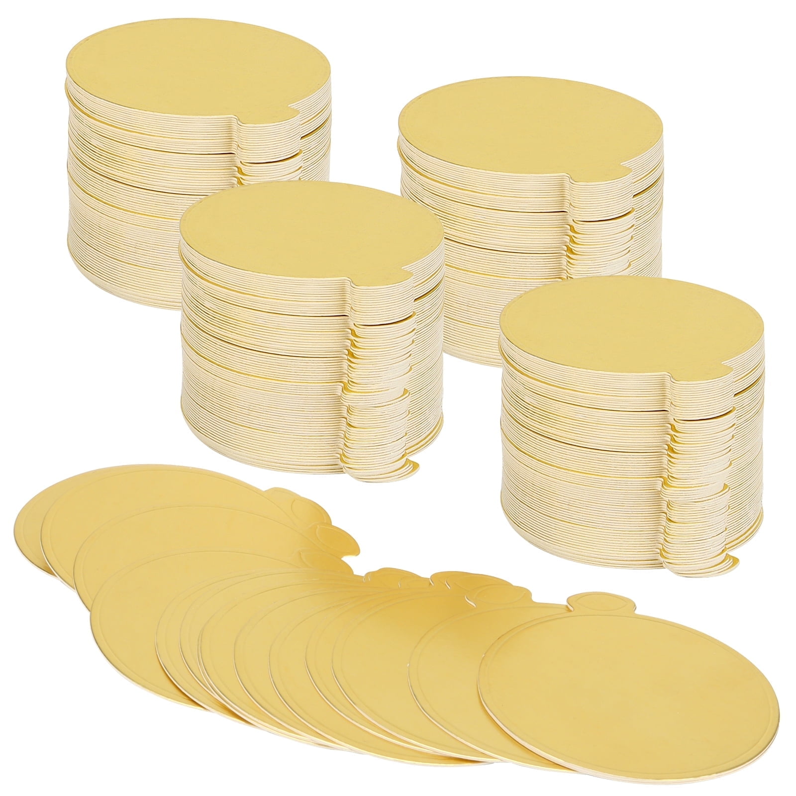 ZEONHAK 500 Pack 3.5 Inch Mini Cake Boards, Cake Cardboard Rounds, Gold ...