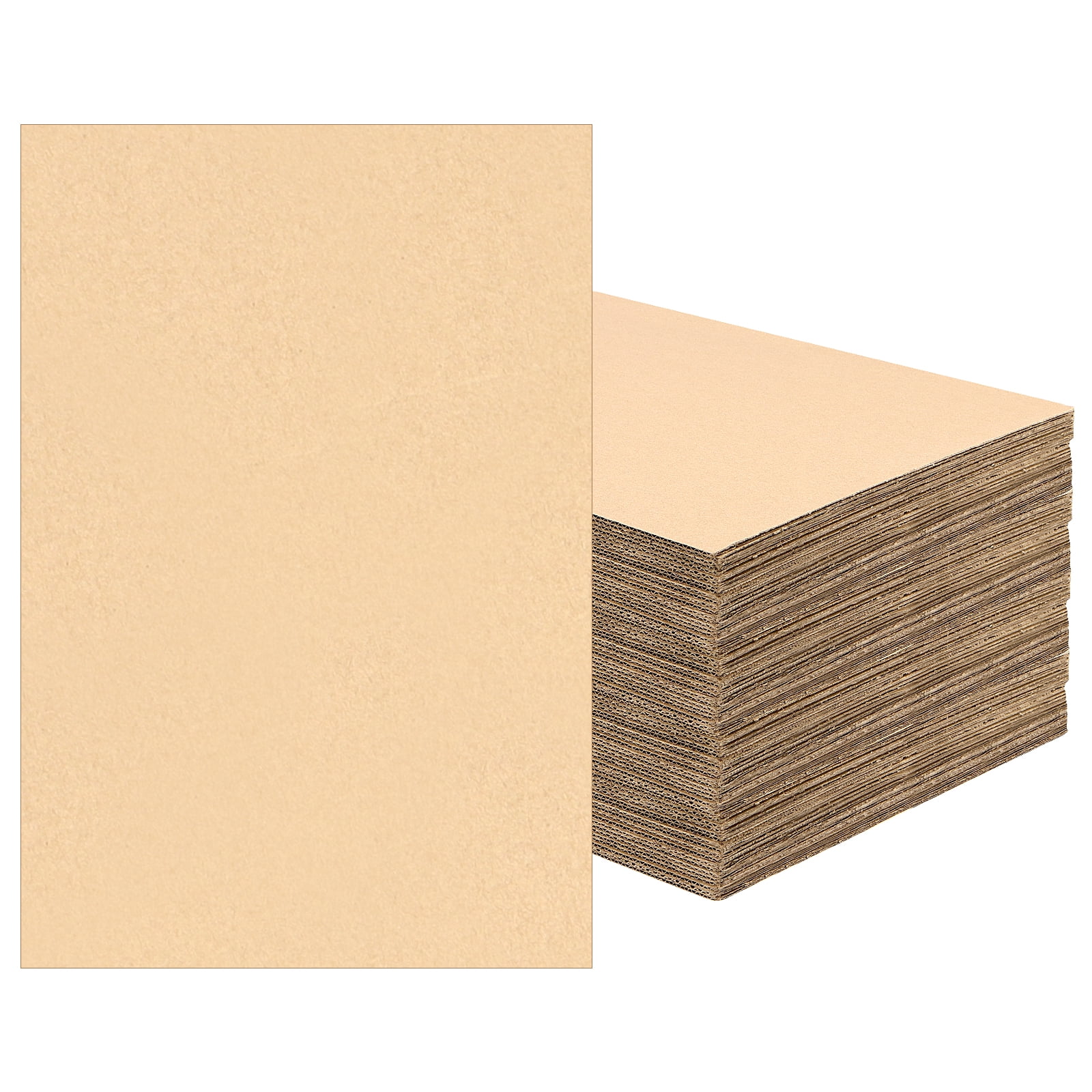 ZEONHAK 60 Pack 11 x 14 Inch Corrugated Cardboard Sheets, Flat ...