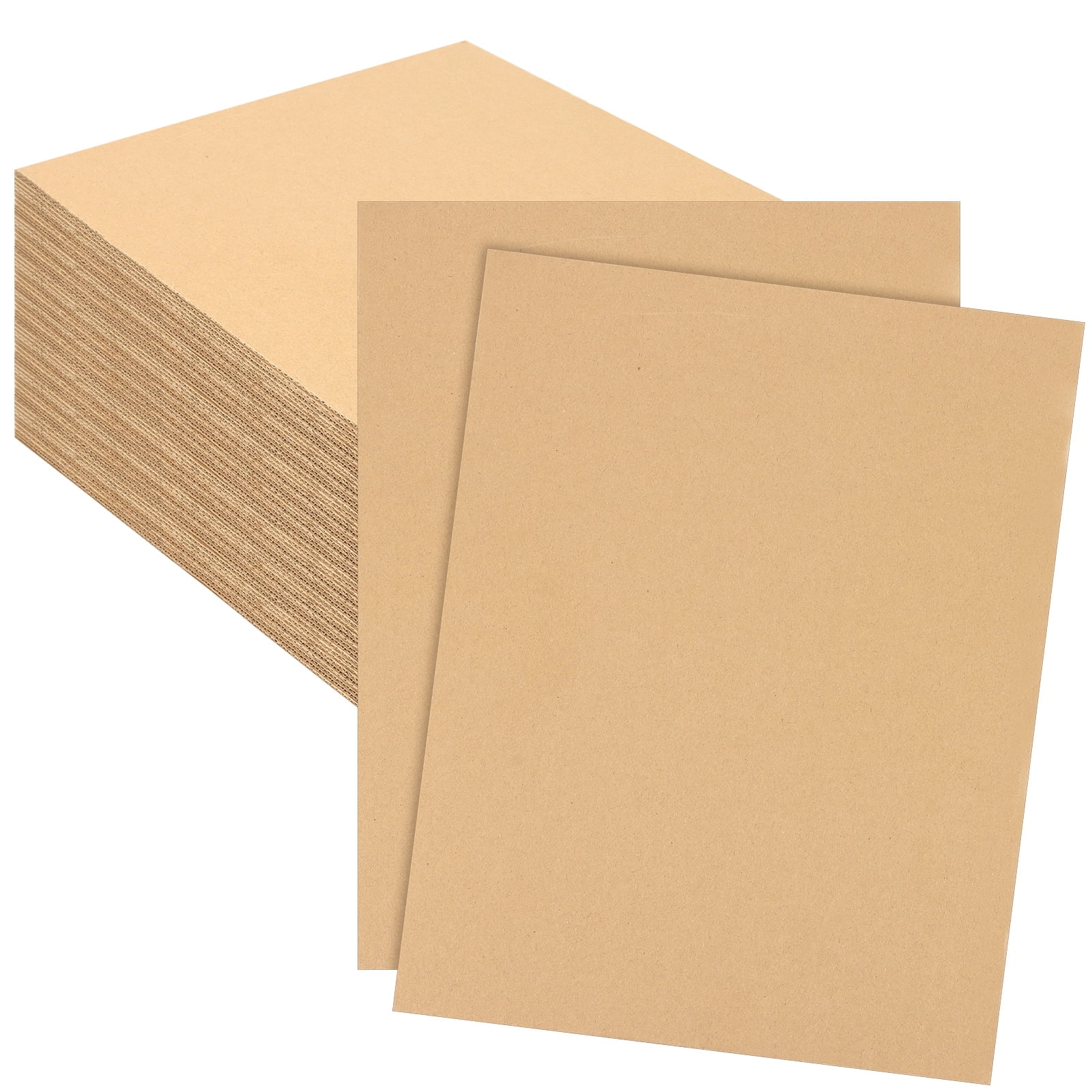 ZEONHAK 60pcs 9 x 12 Inch Corrugated Cardboard Sheets, Flat Cardboard ...