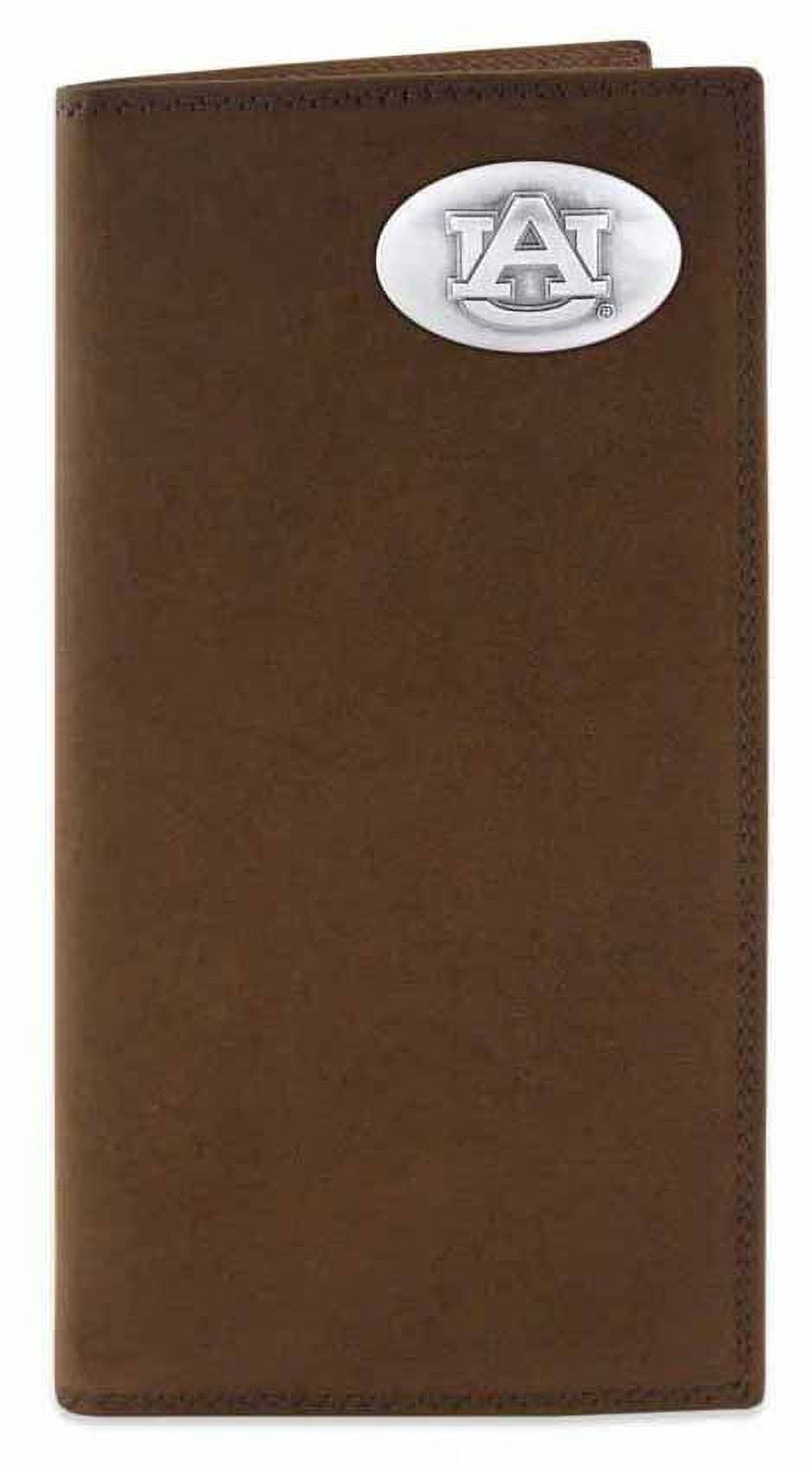 ZEP-PRO Mens Collegiate Crazy Horse Leather Wallets (Auburn) - Walmart.com