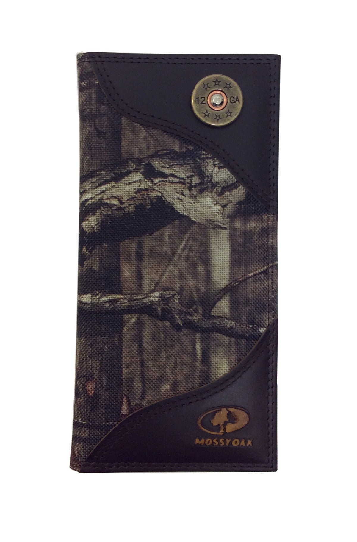 ZEP-PRO Mens Mossy Oak Nylon/Leather Concho Wallet (Shotgun Shell ...