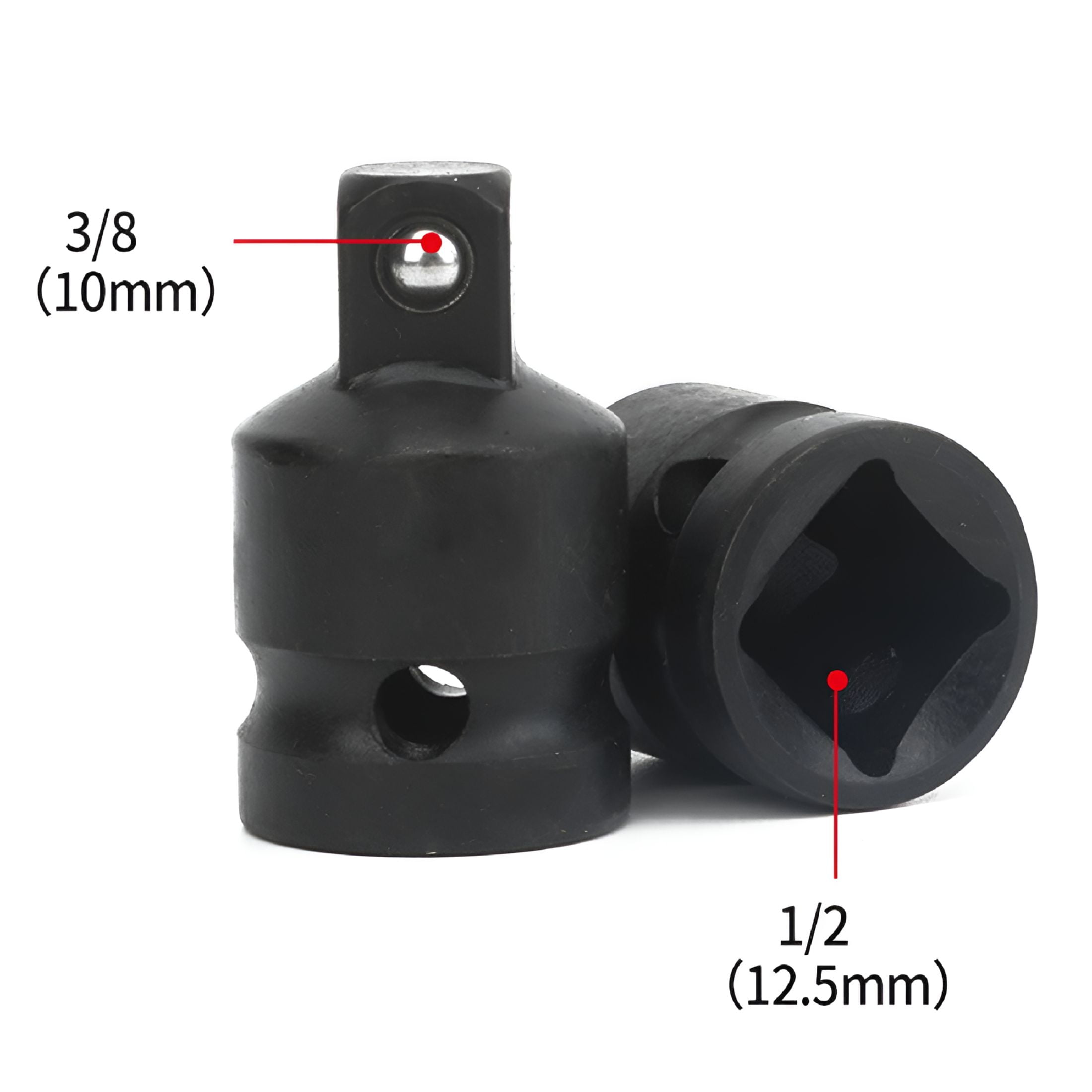 ZEPARO 2 Pcs 1/2 to 3/8 Sleeve Adapter for Ratchet/Electric/Impact ...