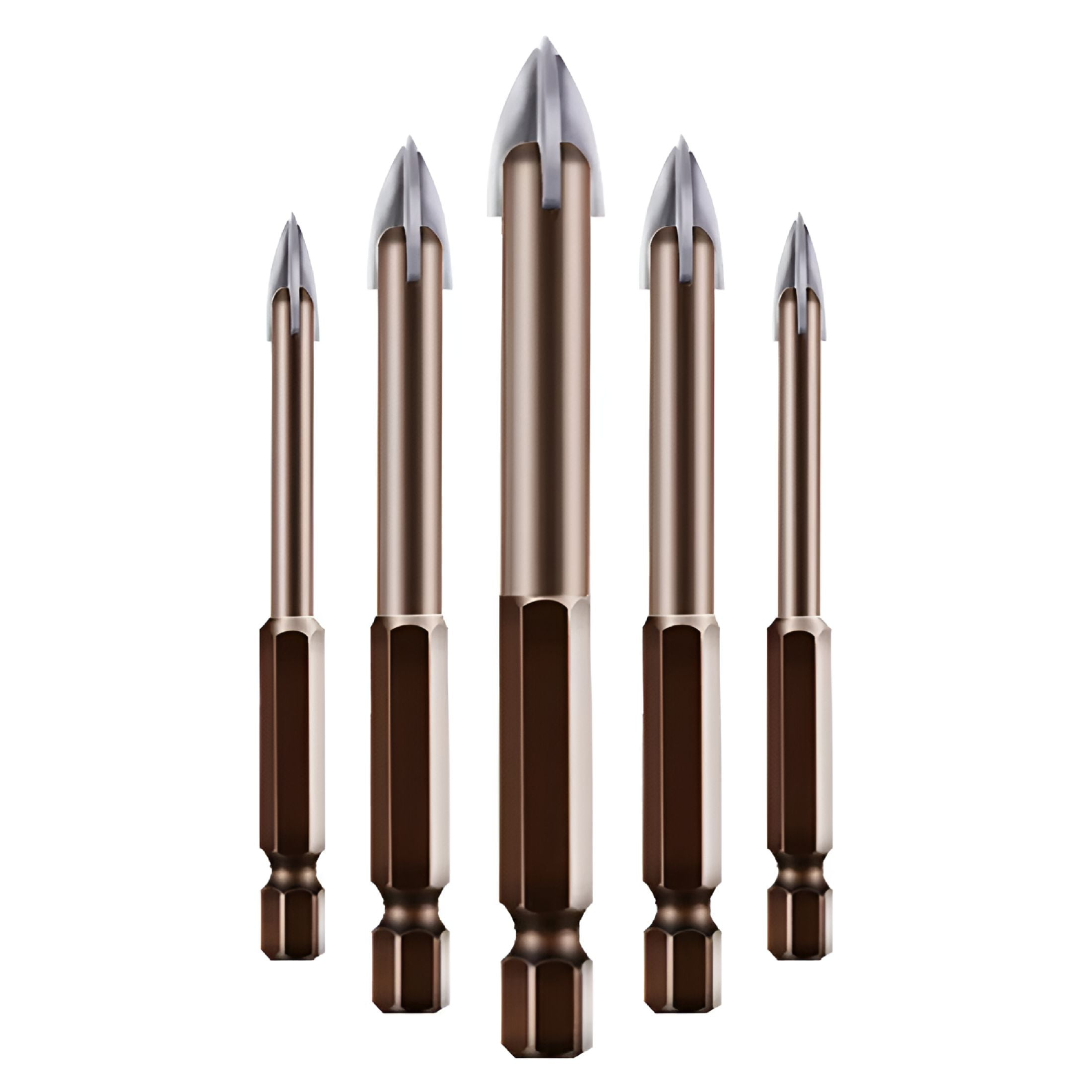 ZEPARO 5PCS Efficient Universal Drilling Tool,Titanium Combination ...