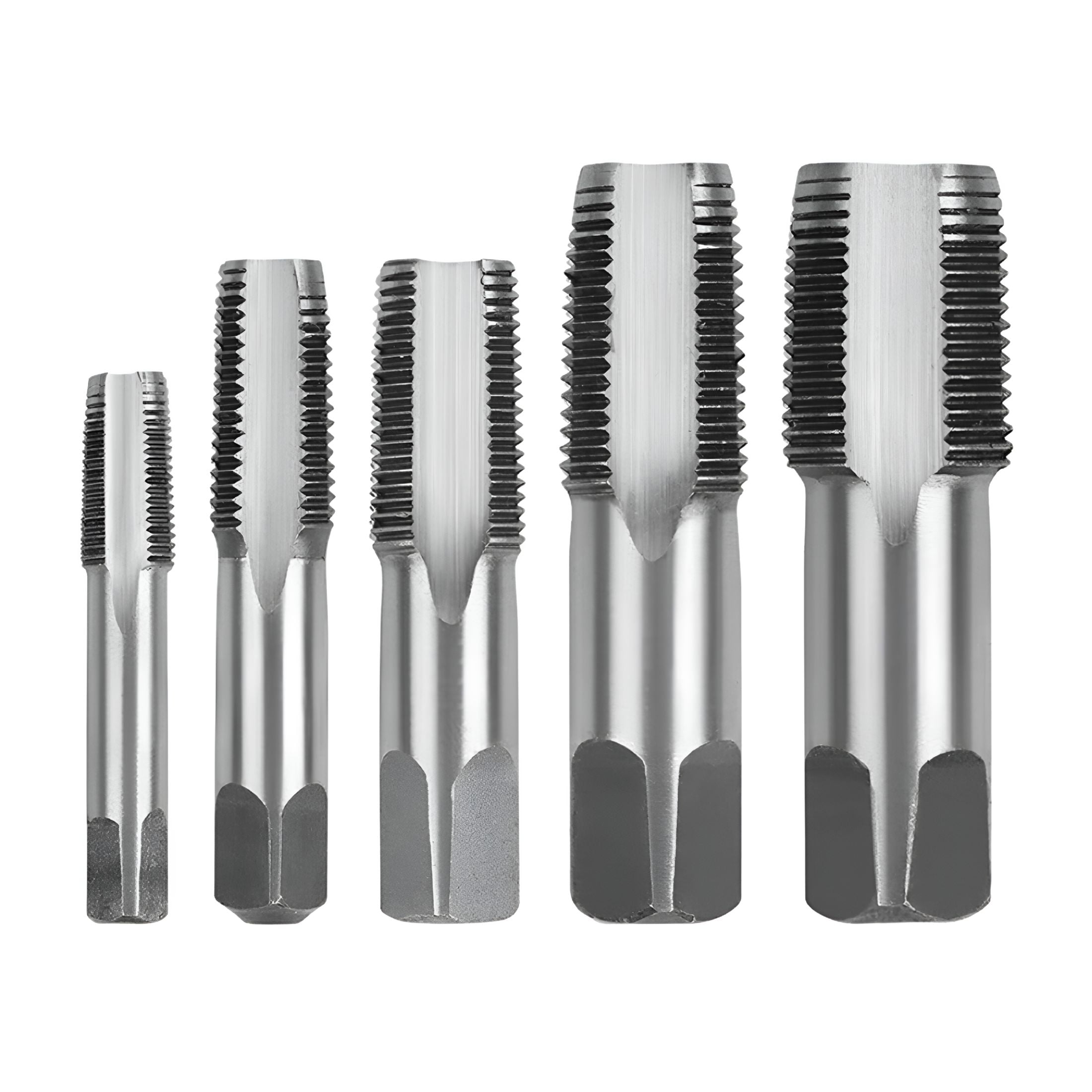 ZEPARO 5Pcs NPT Taper Pipe Taps Set 1/8'' 1/4'' 3/8'' 1/2'' 3/4 ...