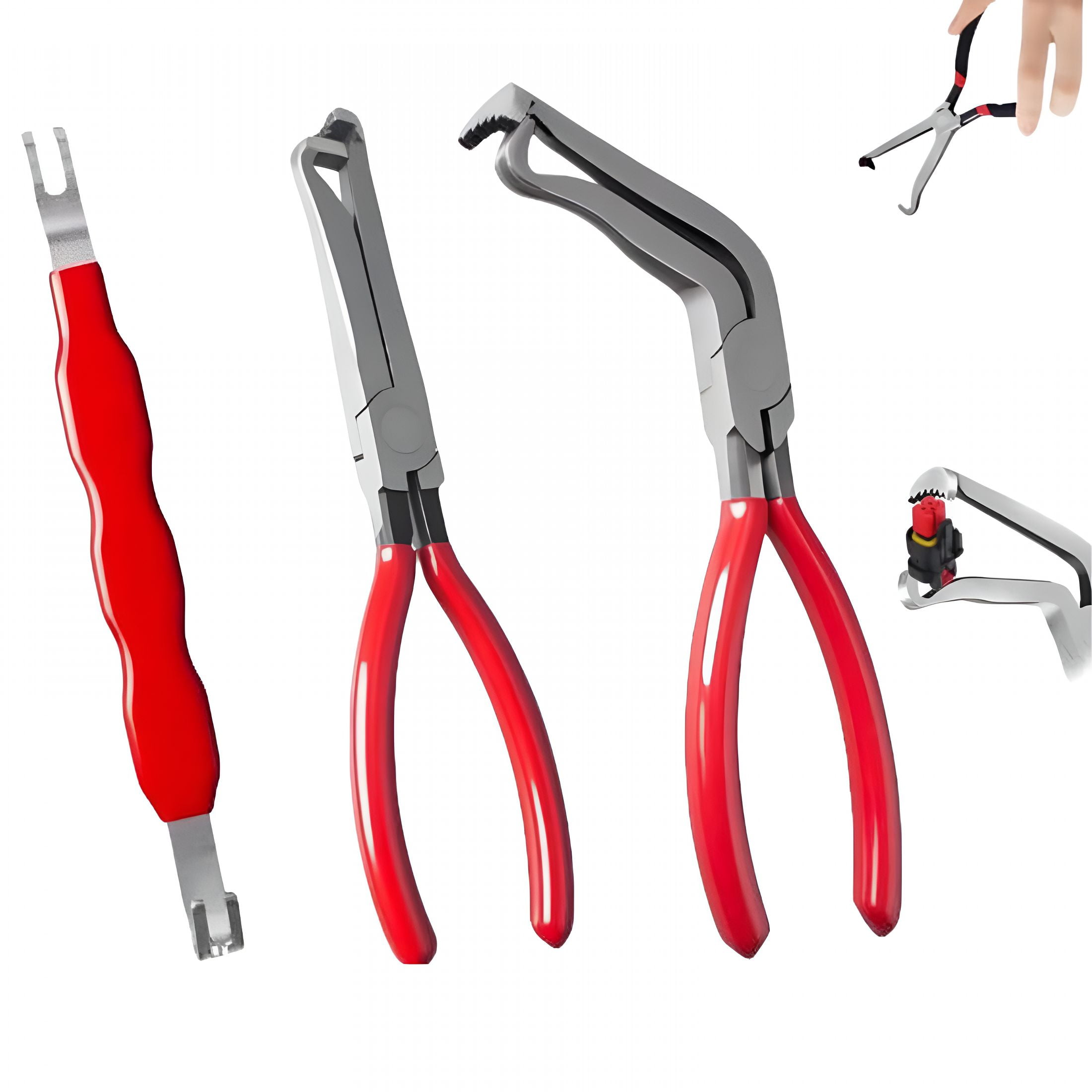 ZEPARO Electrical Disconnect Pliers Set for Automotive Wiring - 3Piece ...