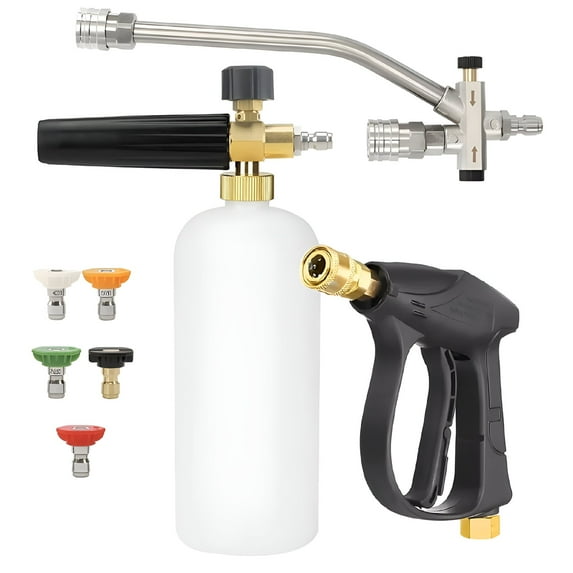ZEPARO Foam Cannon for Pressure Washer Kit with Foam Cannon Dual ...