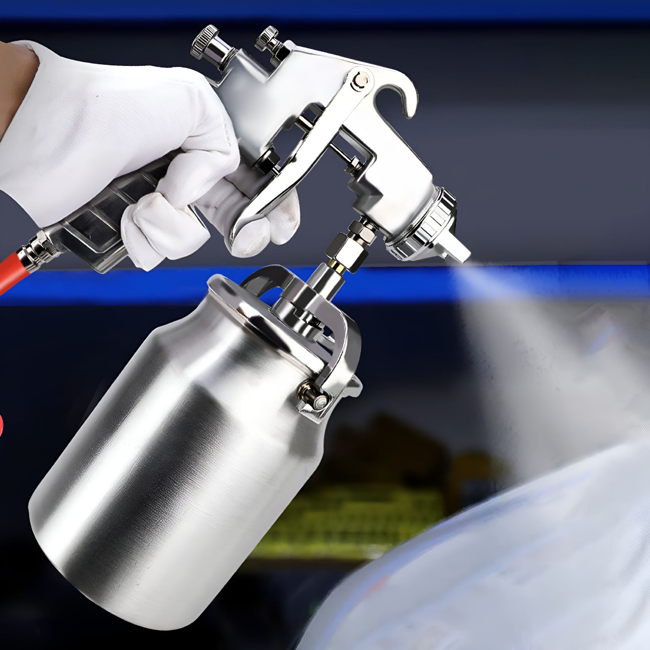 ZEPARO Paint Sprayer - Pneumatic Sprayer - Uniform Atomization - Full ...
