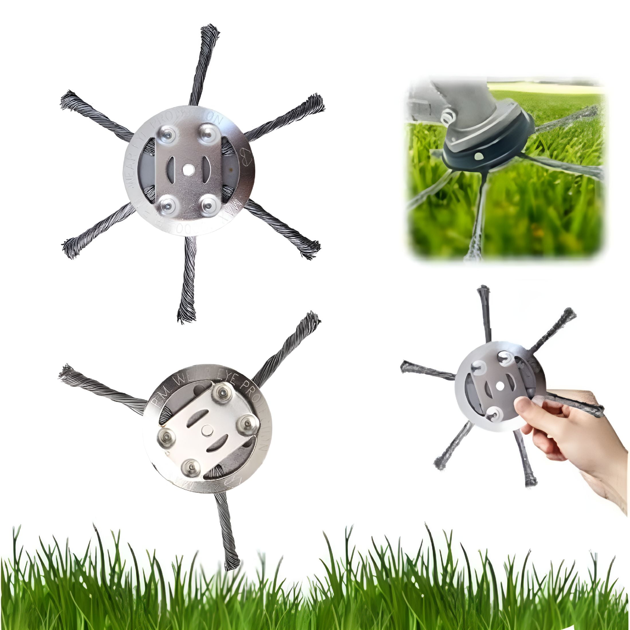 ZEPARO Universal Steel Wire Trimmer Head,Wire Weed Eater Head,String ...