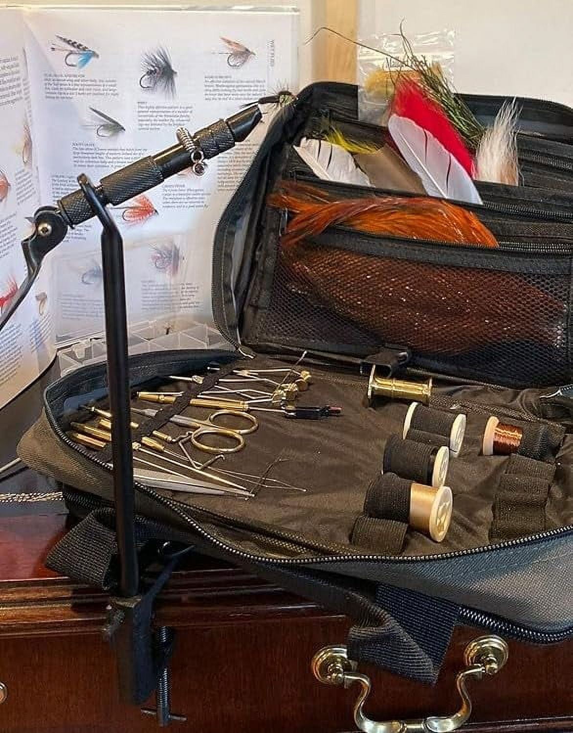 ZEPHYR FLY TYING TOOLS AND MATERIAL BAG CARRYING BAG - Walmart.com