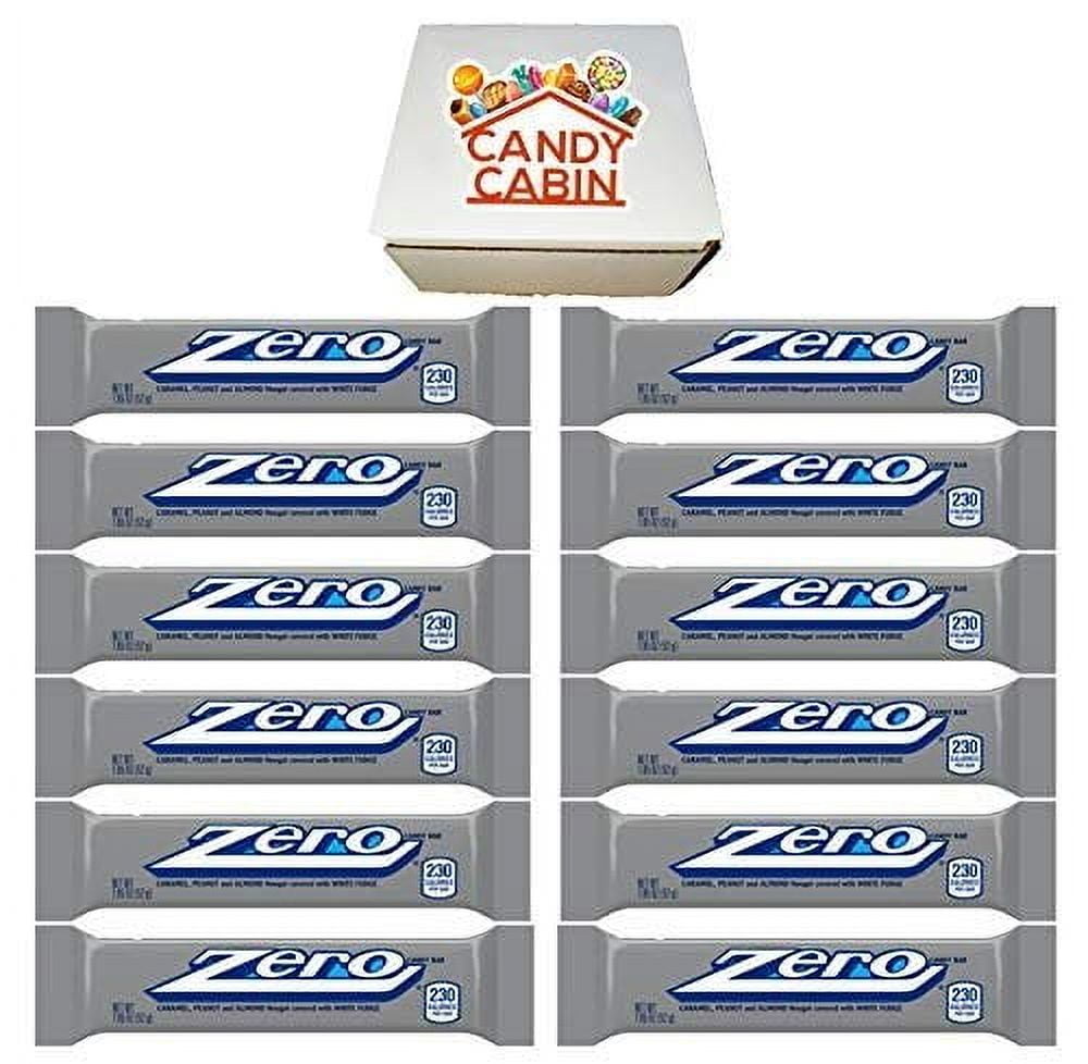 ZERO White Fudge 1.85 Oz Candy Bar, Multiple Pack Box By CANDY CABIN 12 ...