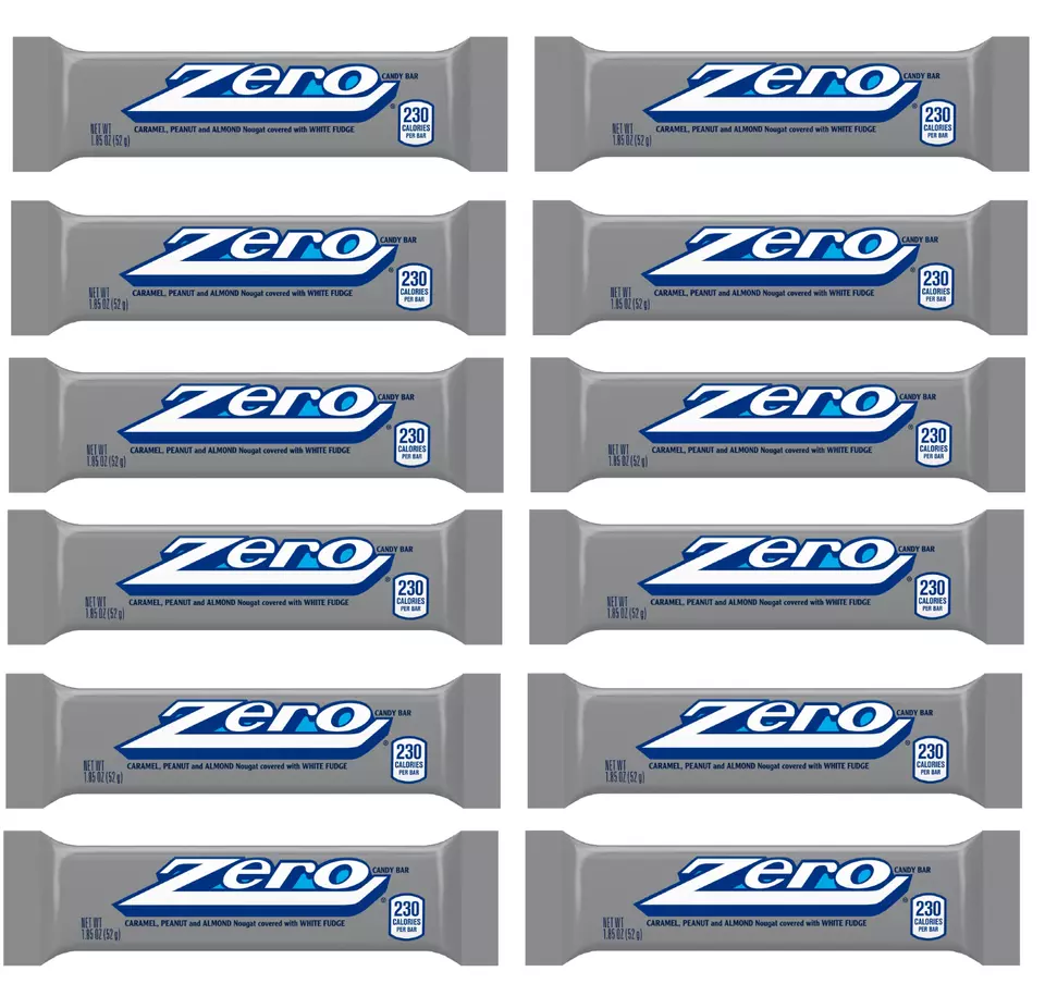 ZERO White Fudge, Caramel Peanut & Almond Nougat, 1.85-Oz. (Choose 6 Or ...