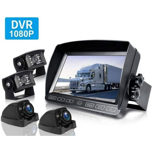 ZEROXCLUB Wired 7" Rv Back Up Camera Kit 1080P HD Night Vision ...