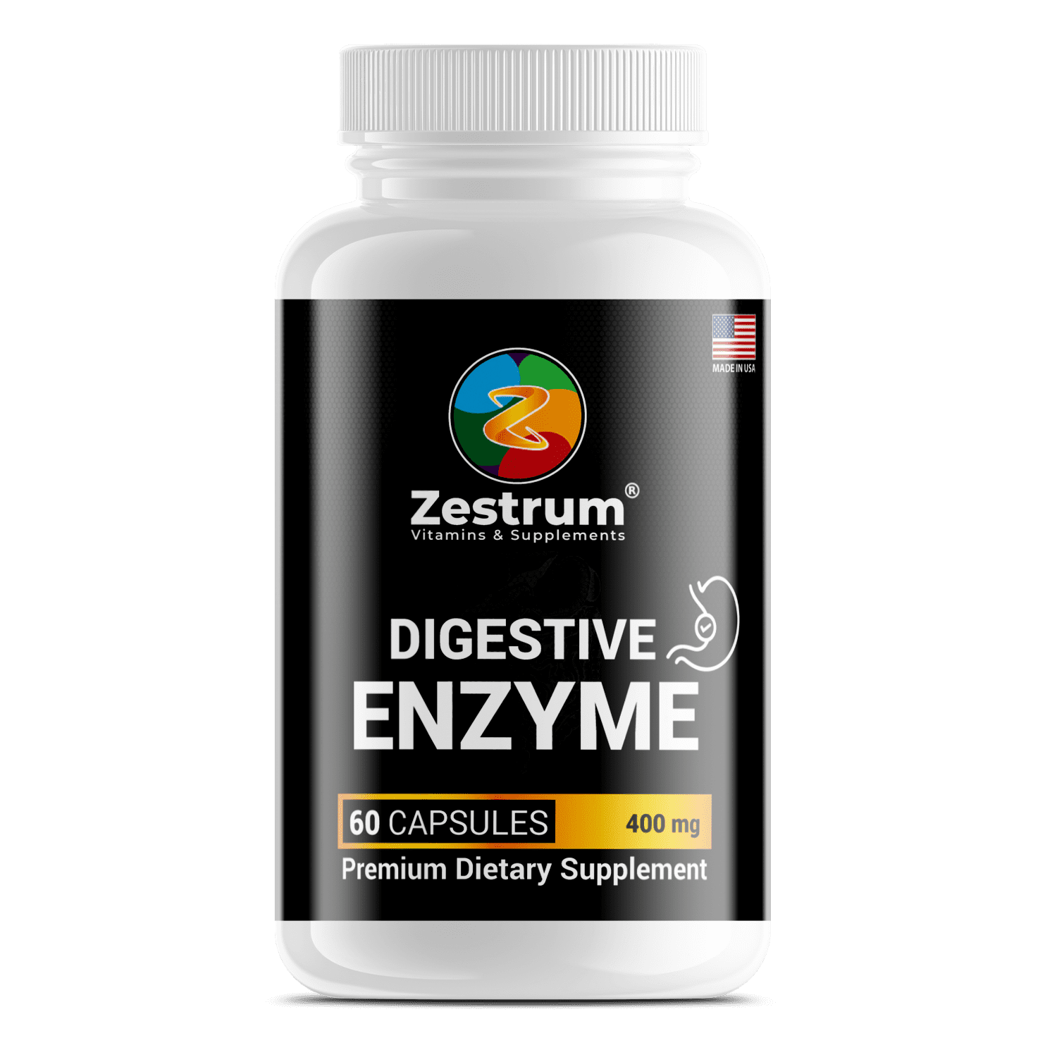 ZESTRUM Digestive Enzymes - 400mg Ultra Digestive Food Enzymes for Gas ...