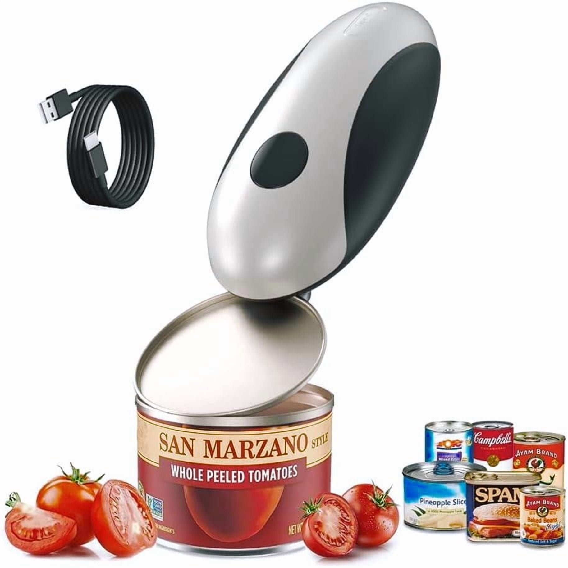 ZEUSORA Electric Can Opener, Rechargeable Can Opener Electric Fits Most ...