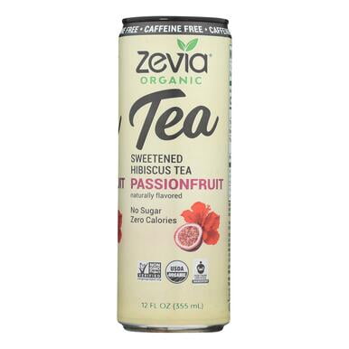 ZEVIA TEA HIBISCUS PASSIONFRUIT CAFFEINE FREE ORGANIC 12 FL OZ ...