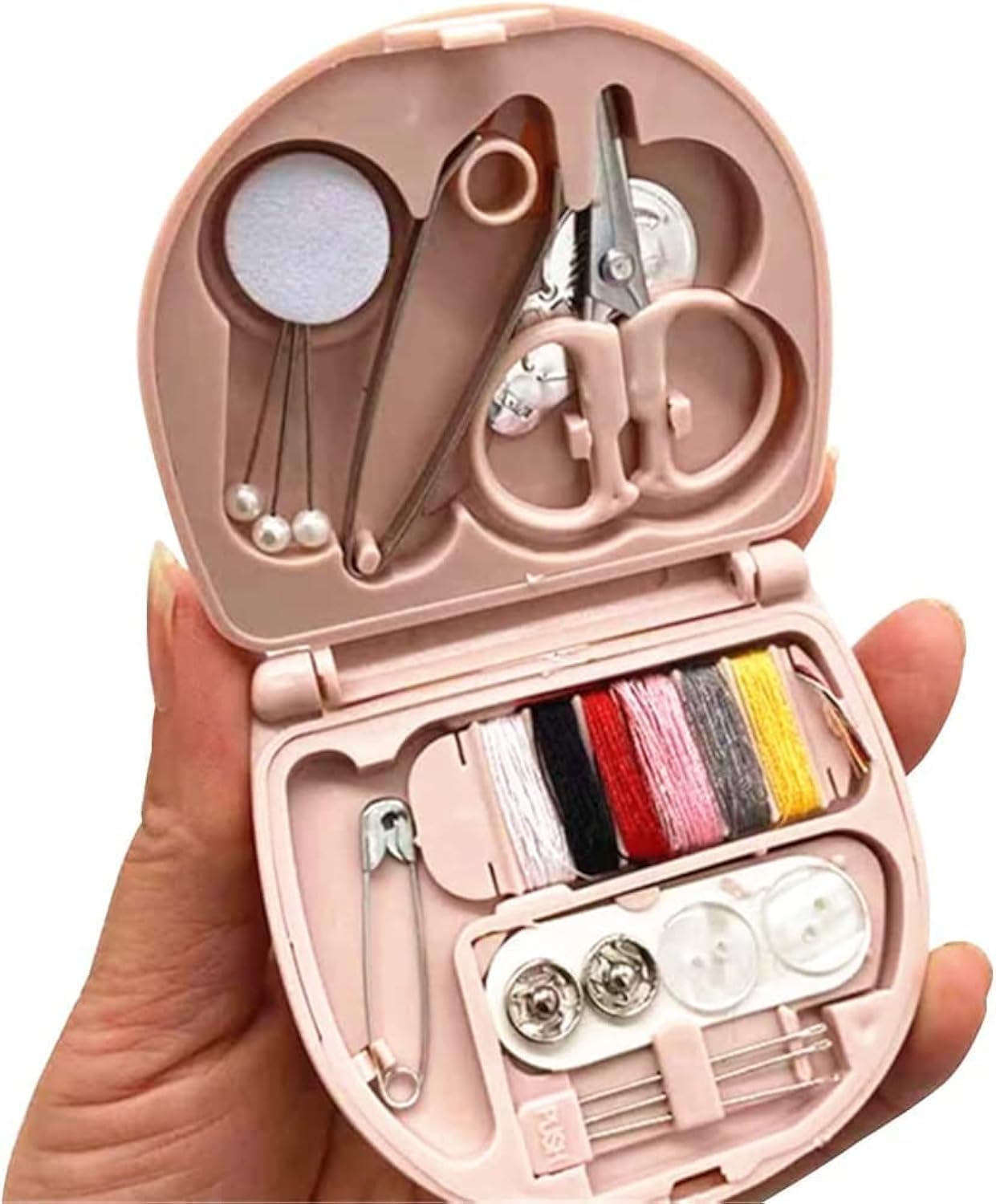 ZEVON Mini Travel Sew Kit Beginner Mini Sewing Box Pocket Folding ...