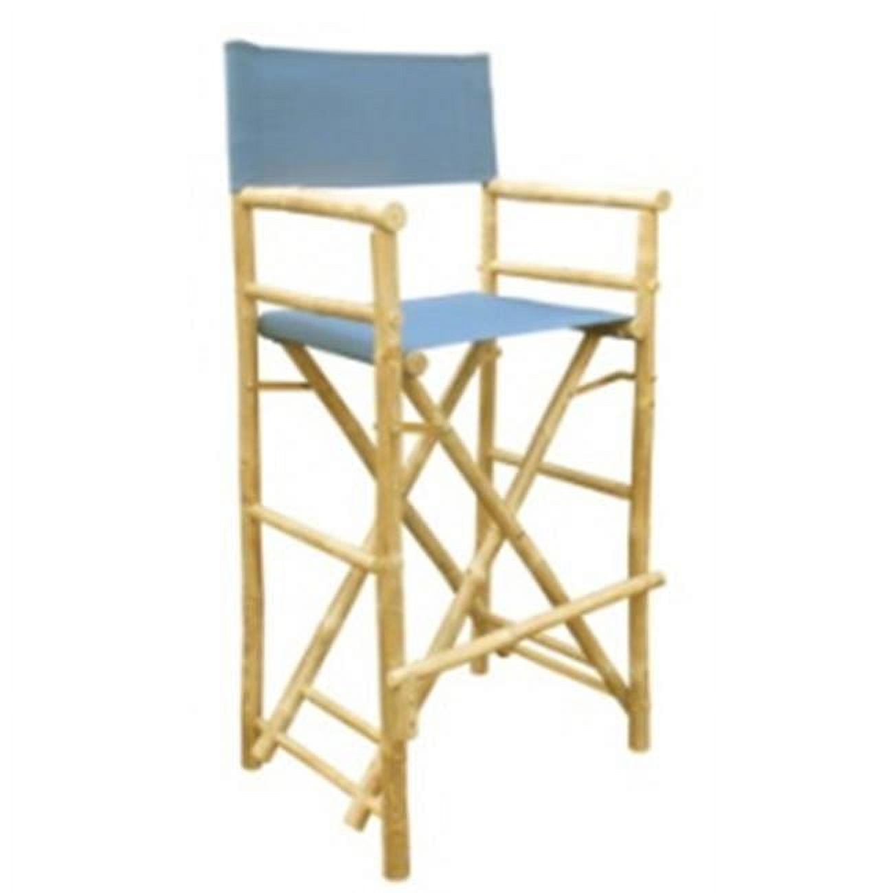 ZEW CH-192-0-12-Bamboo High Director Chair - Navy- SET 2 - Walmart.com