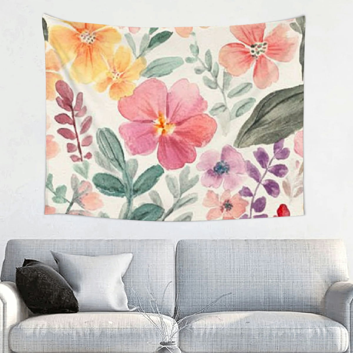 ZFLMY Cute Flowers, Tapestries, Girl, Female Flowers, Wildflowers, Wall Hanging, Plants, Plants ...