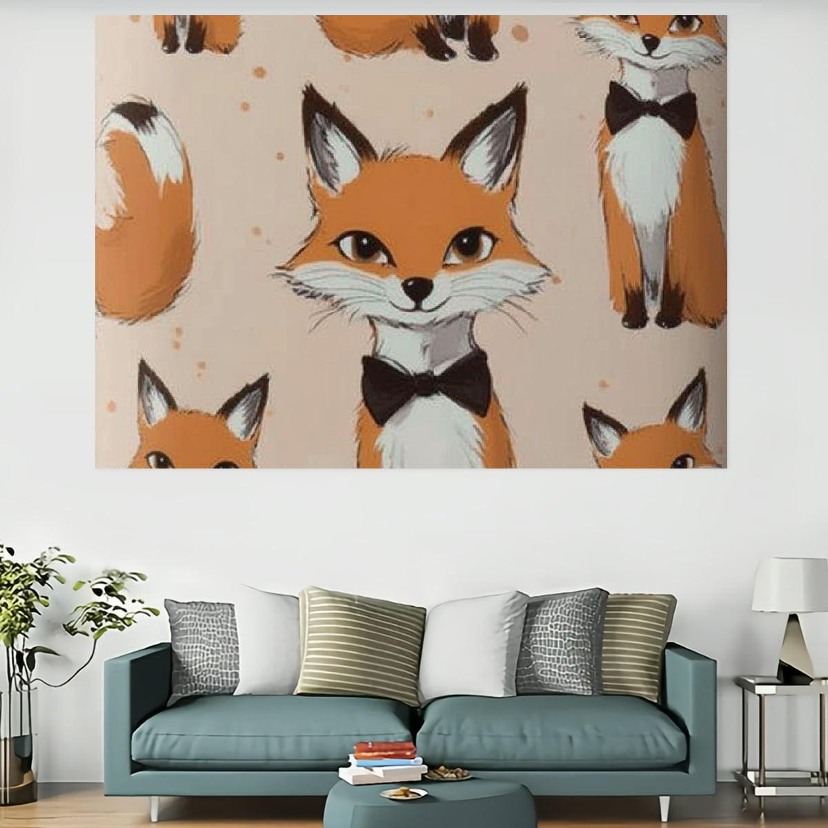 ZFLMY Fox Tapestry and Wall Decoration 100% Polyester for Bedroom ...