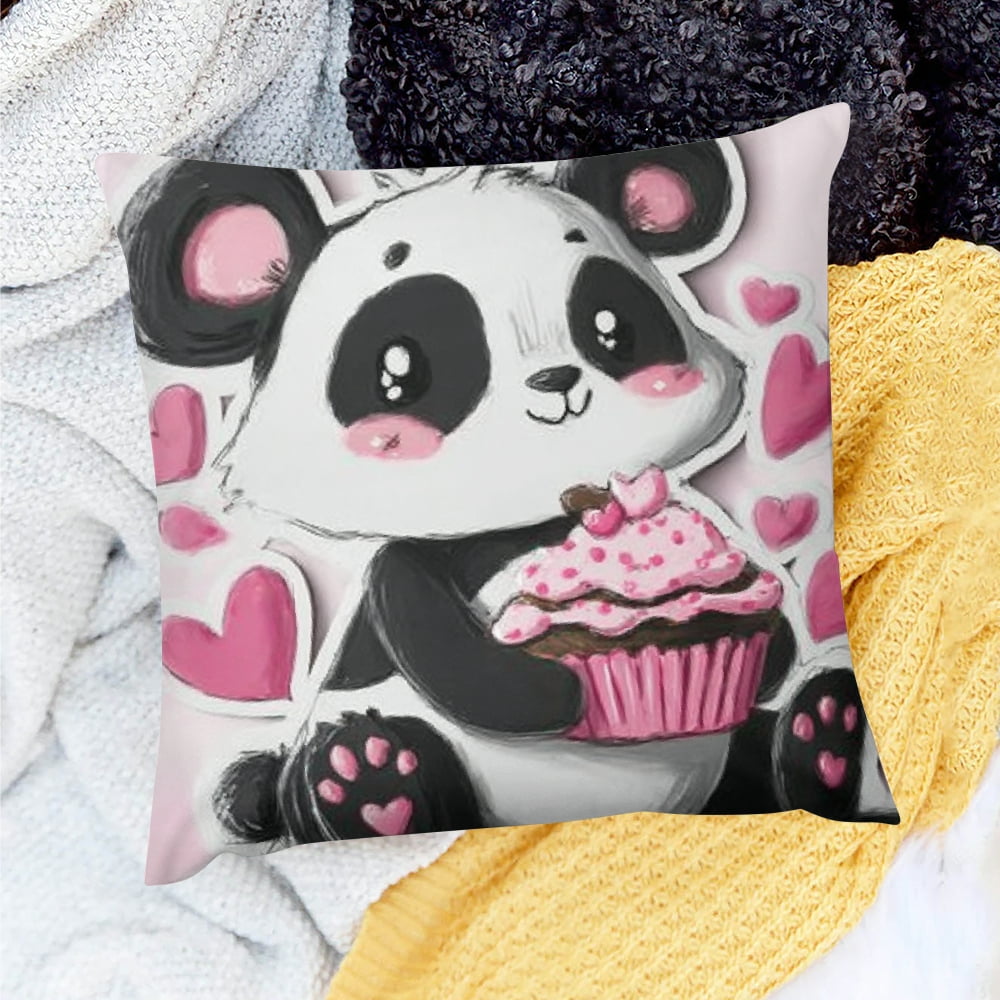 ZFLMY Girly Skunk Throw Pillow Covers ,Kawaii Skunk Pillow Covers for ...