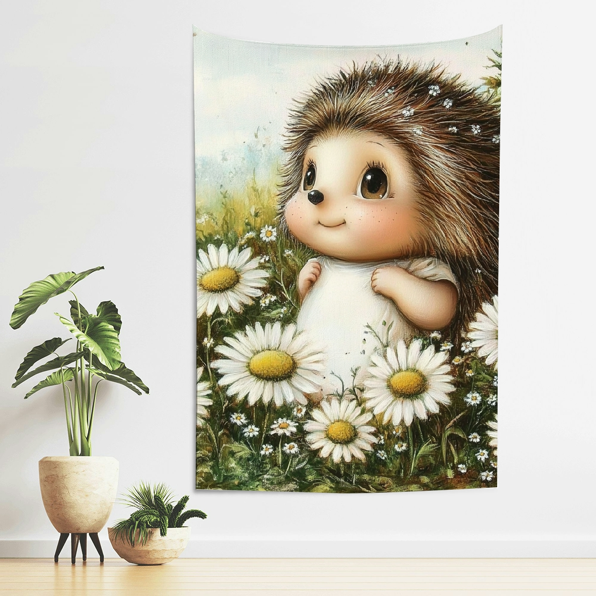 ZFLMY Hedge Baby Daisies Wall Art Tapestry for Living Room Bedroom 40 ...