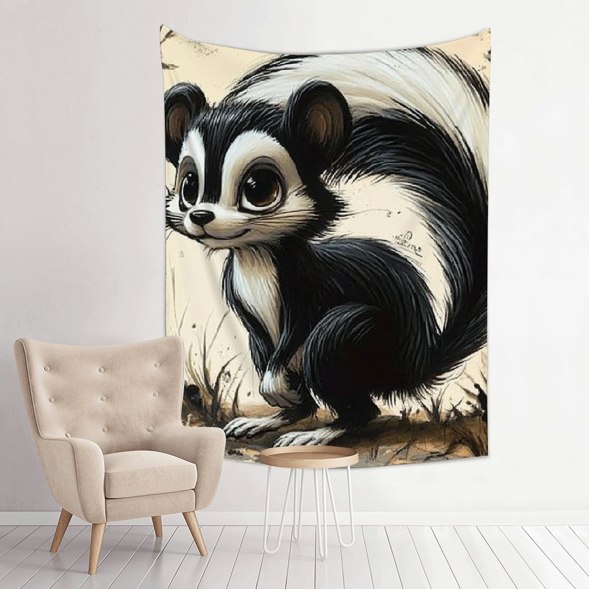 ZFLMY Skunky Animal Pop Surrealism Tapestry Wall Hanging Decor 30*40in ...