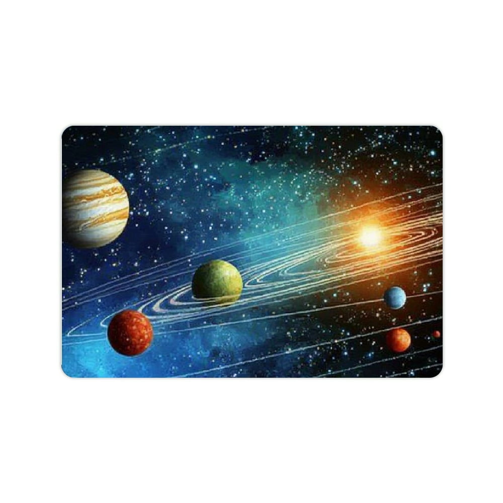 ZFLMY Solar System Planets Star Diatom Mud Mats Non-Slip Home 24x16in ...