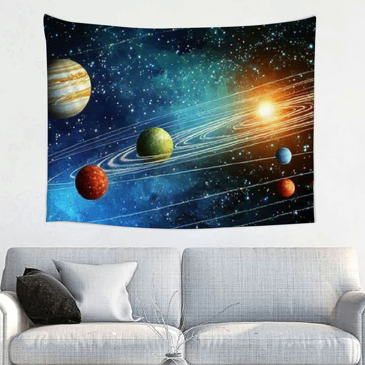 ZFLMY Solar System Planets Star Tapestry Wall Hanging Home Decor ...