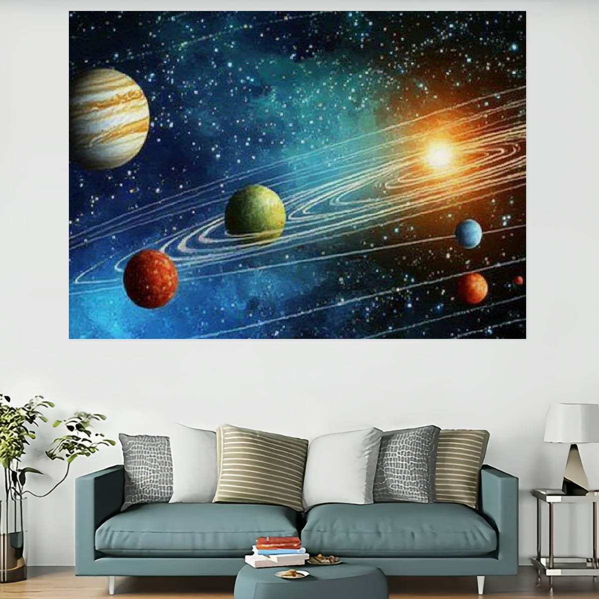 ZFLMY Solar System Planets Star Tapestry Wall Hanging Home Decor ...