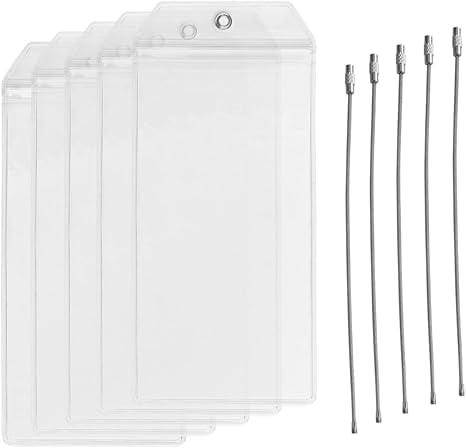 ZFSBZBS 5 Pack Cruise Luggage Tags,PVC Holders Fitting for Printing ...