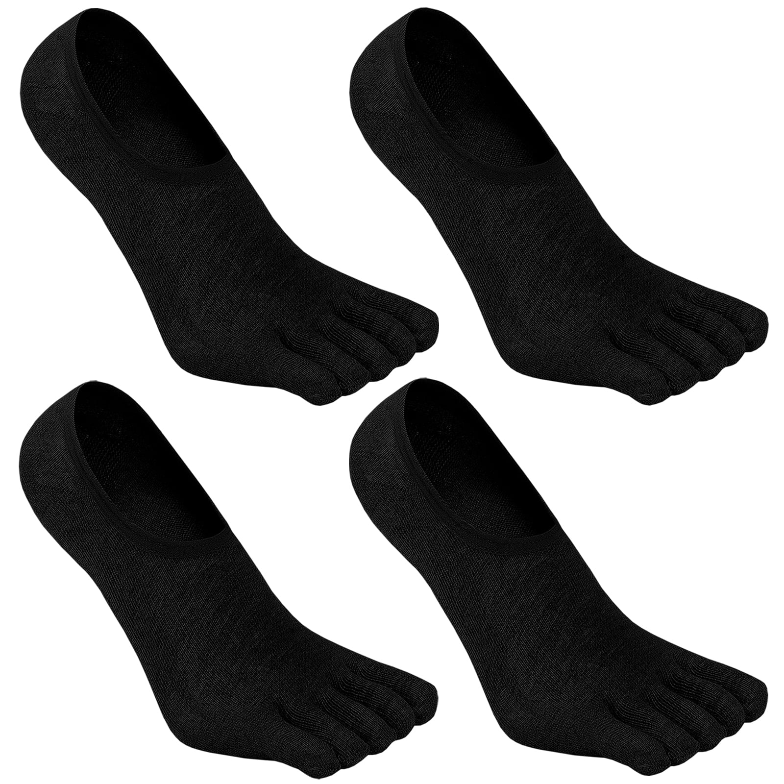 AMITOFO No Show Socks for Men Running Toe Socks Non Slip Invisible Low ...