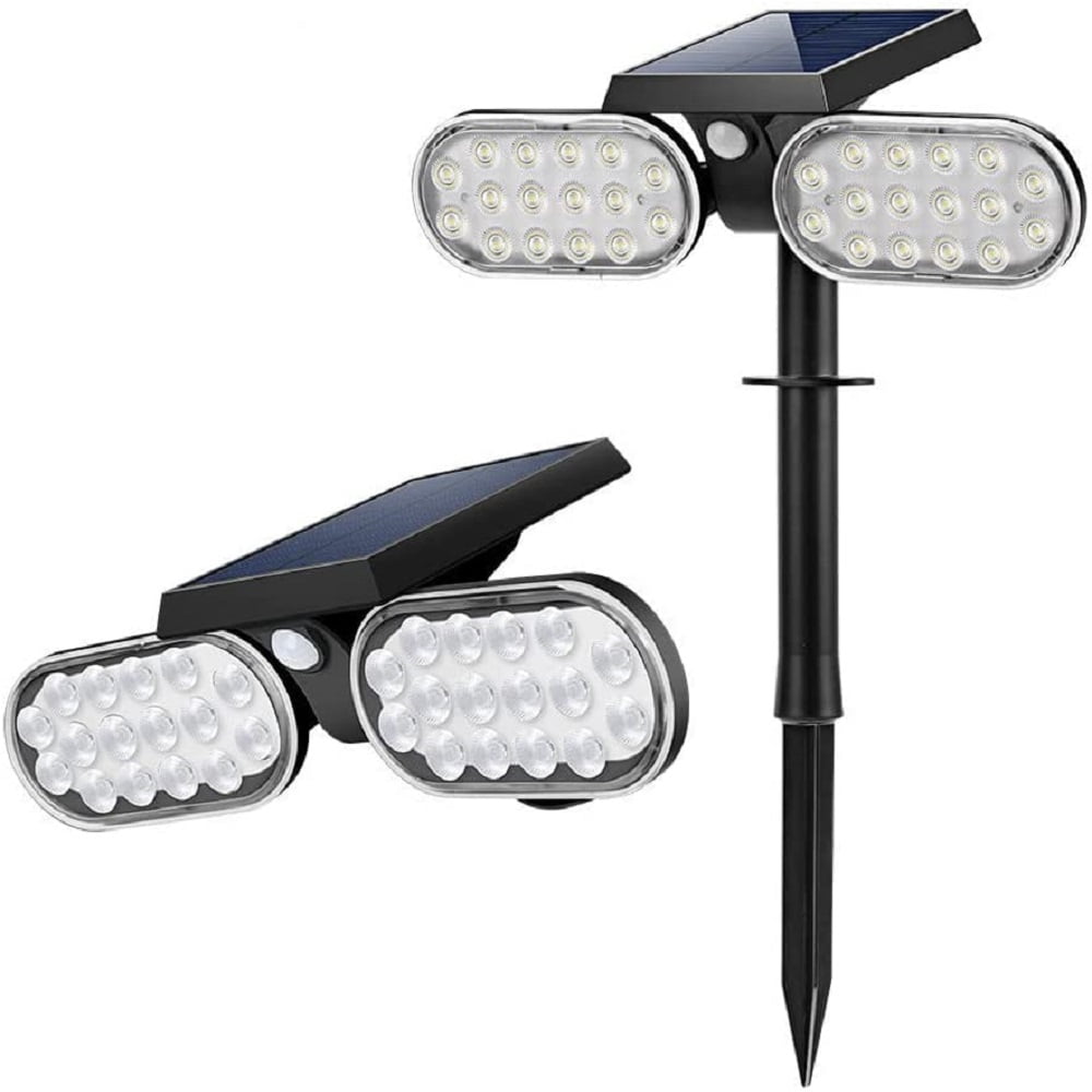 ZFWDSY Solar Spotlights, Outdoor 32 LED Lights, 2 Pack, 2 Modes ...
