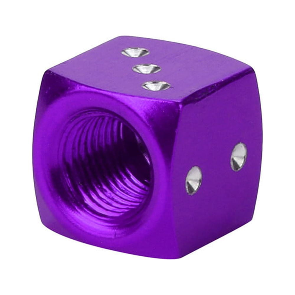 ZFWDUNSA 4Pc Dice Dust Valve Caps Car Motorcycles Electric Cars 80's ...