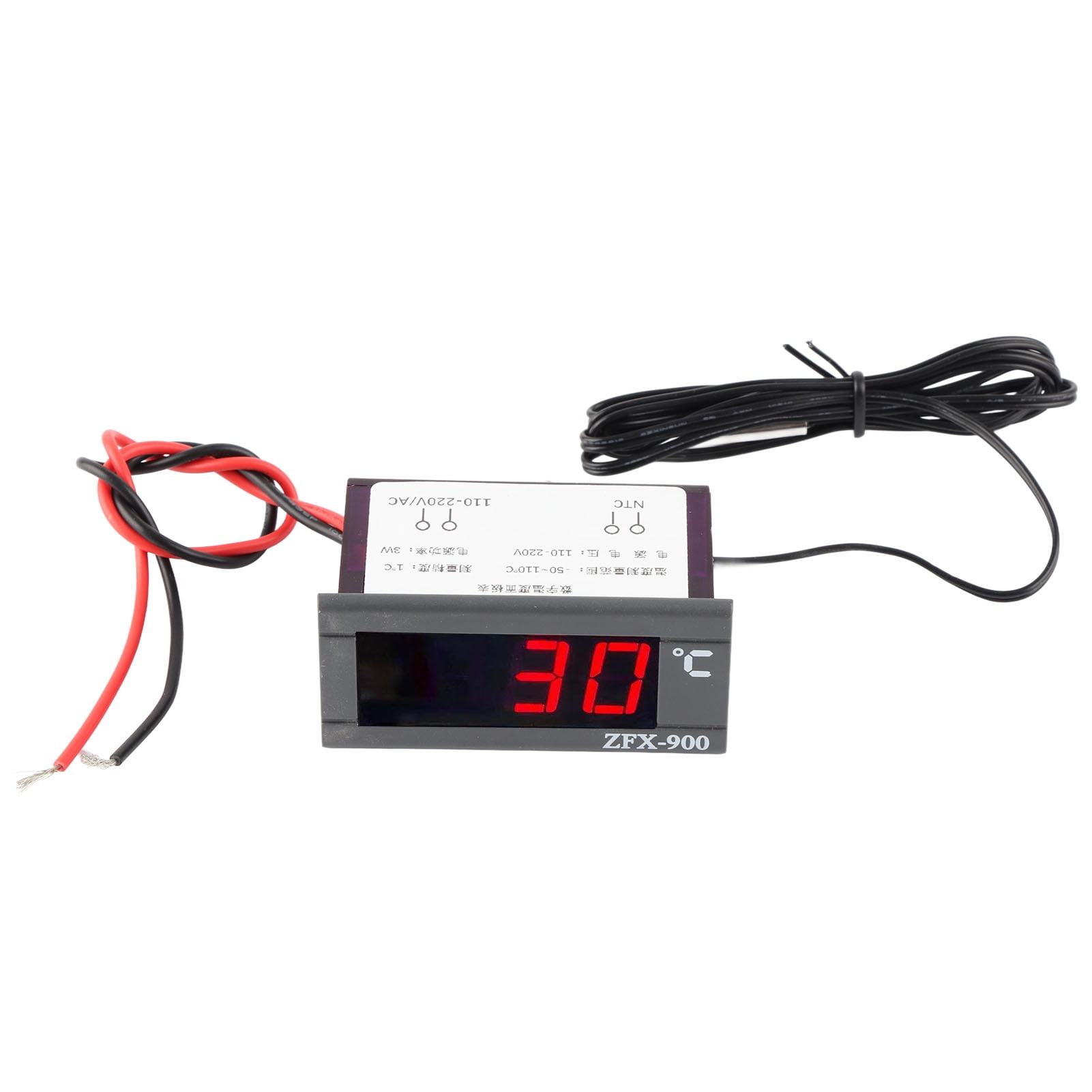 ZFX?900 Digital Temperature Controller LED Panel Meter with Sensor for ...