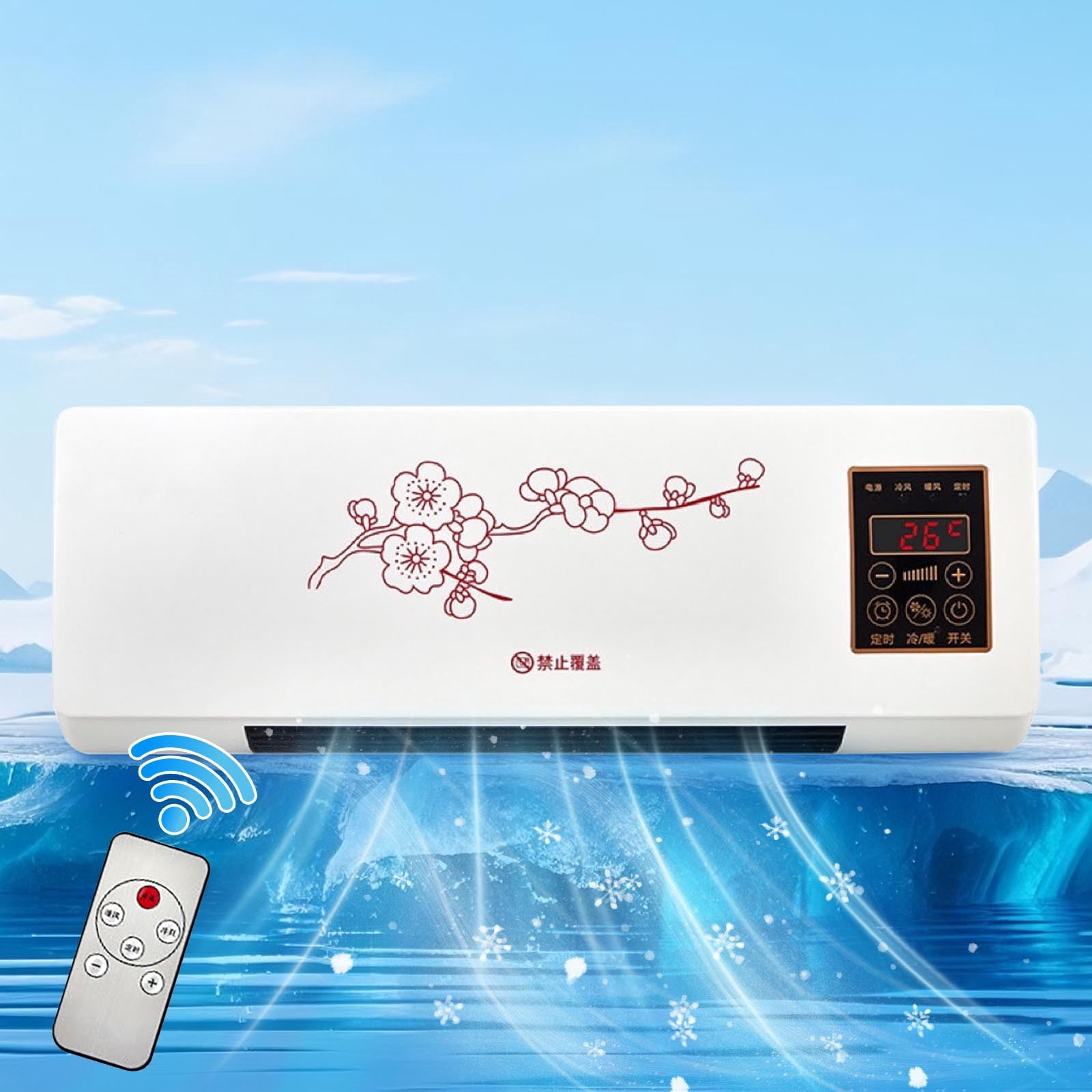 ZFYXGS 12000 BTU Portable Air Conditioners, Small Wall Mounted Air ...