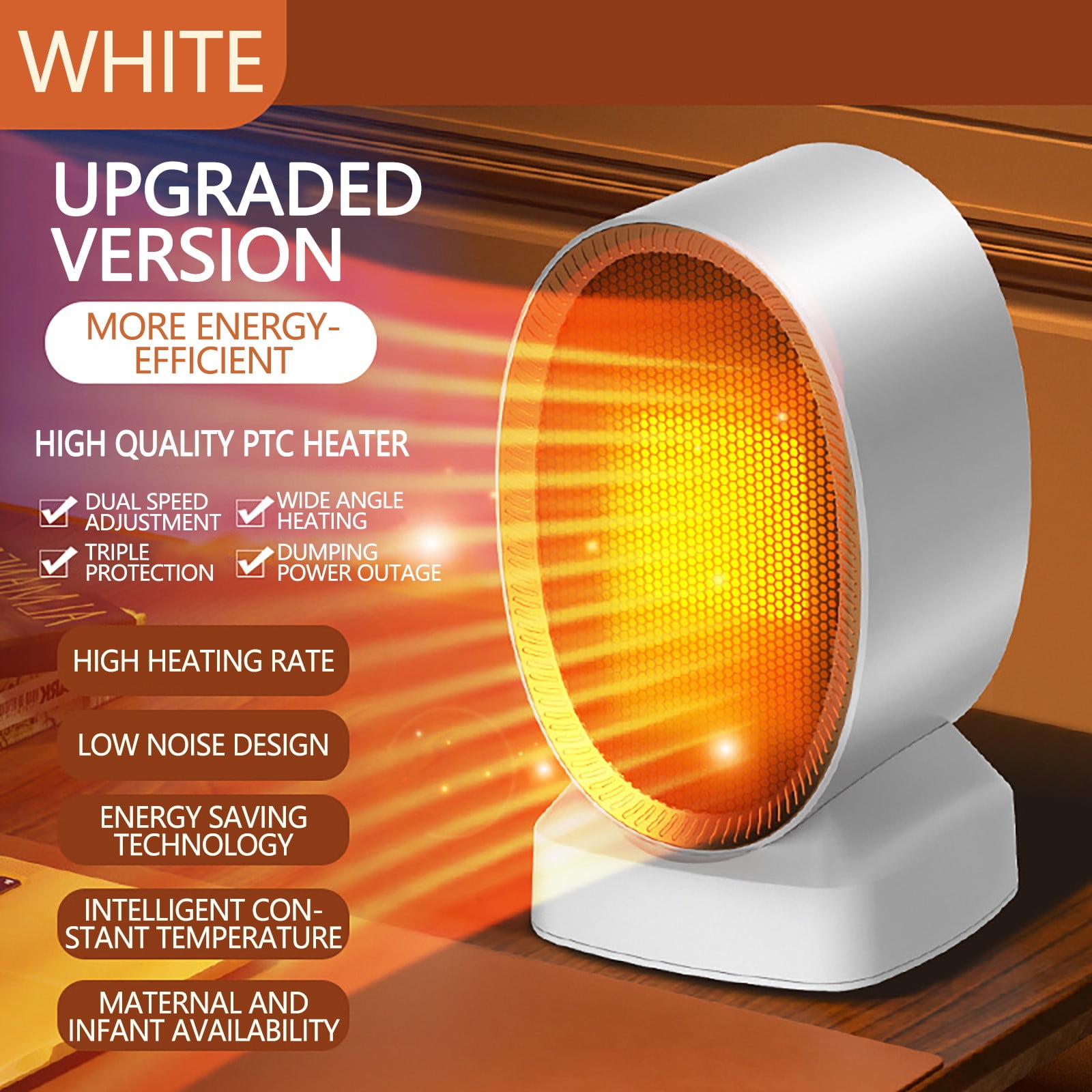 ZFYXGS 2024 New Portable Electric Space Heater Energy Efficient ...