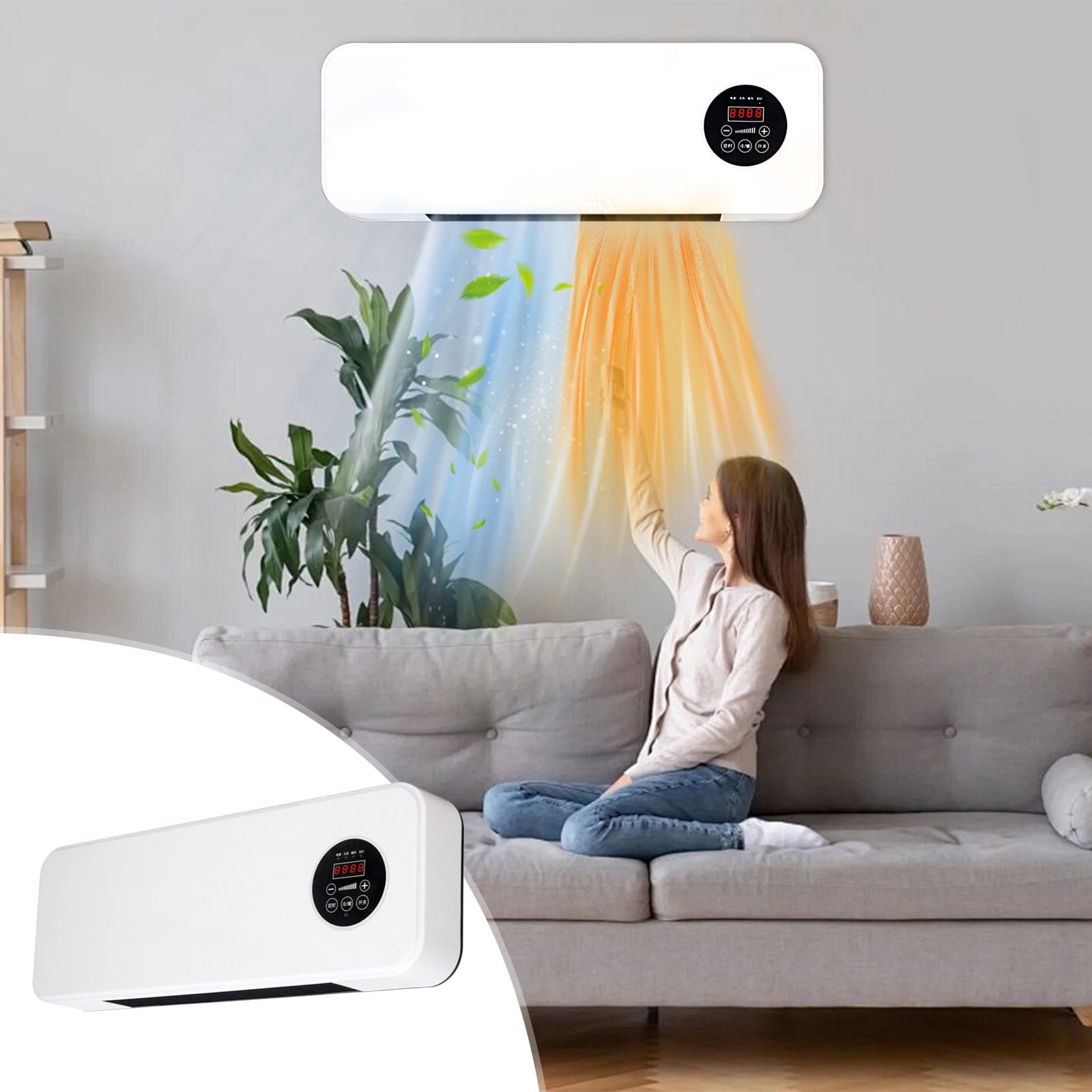 ZFYXGS 8000 BTU Small Window Air Conditioner, Wall Mounted Air ...