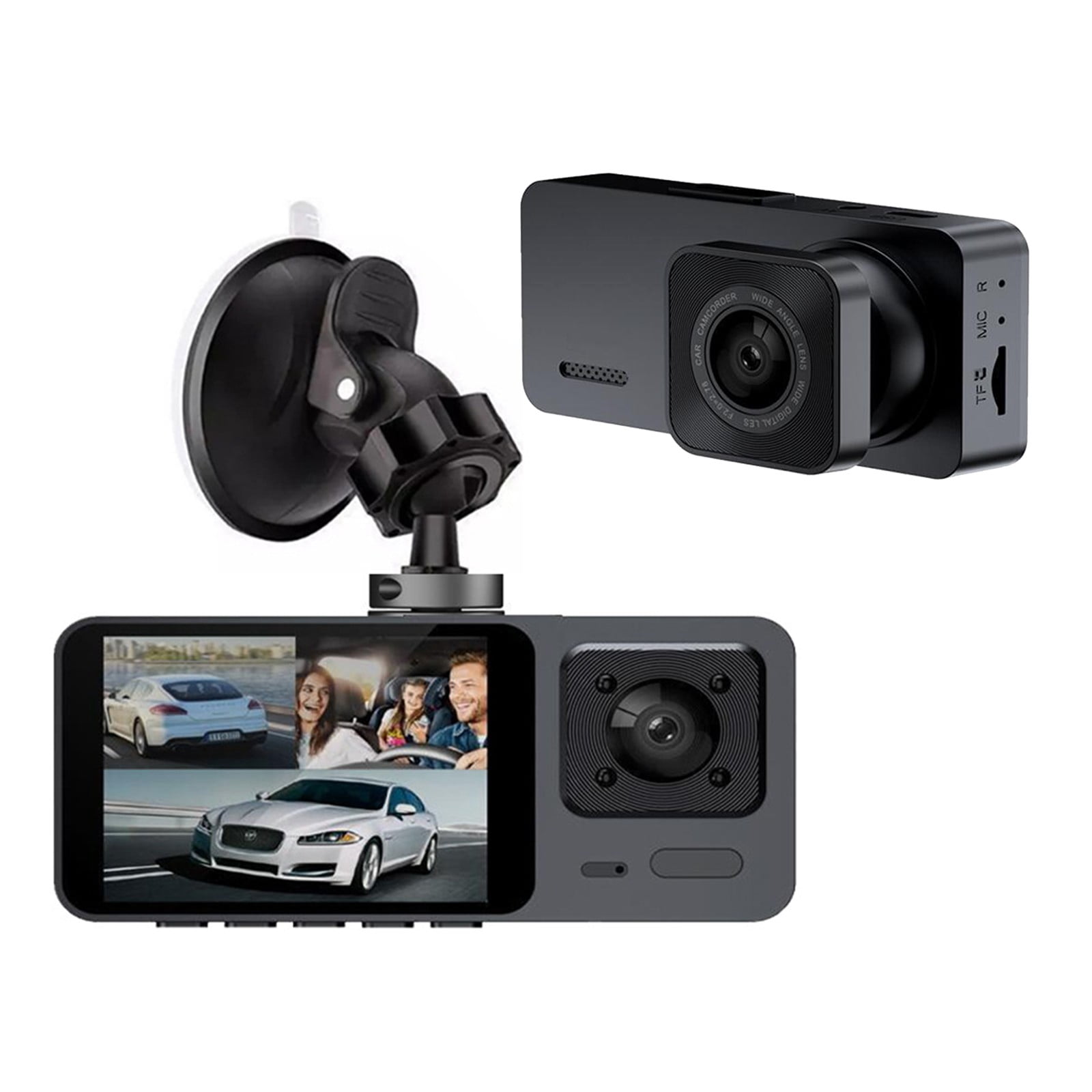 ZFYXGS Driving Recorder With Two 2.0-inch 1080P Screens In Front Of And ...