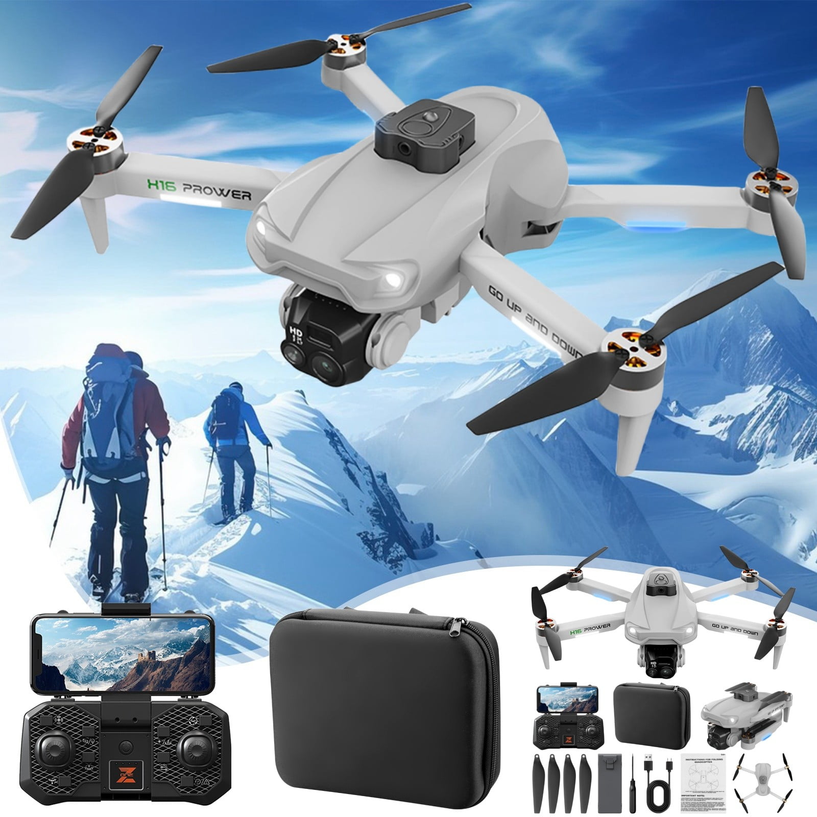 ZFYXGS FPV Drone With Two Directions ESC Camera Brushless Motor Drones ...