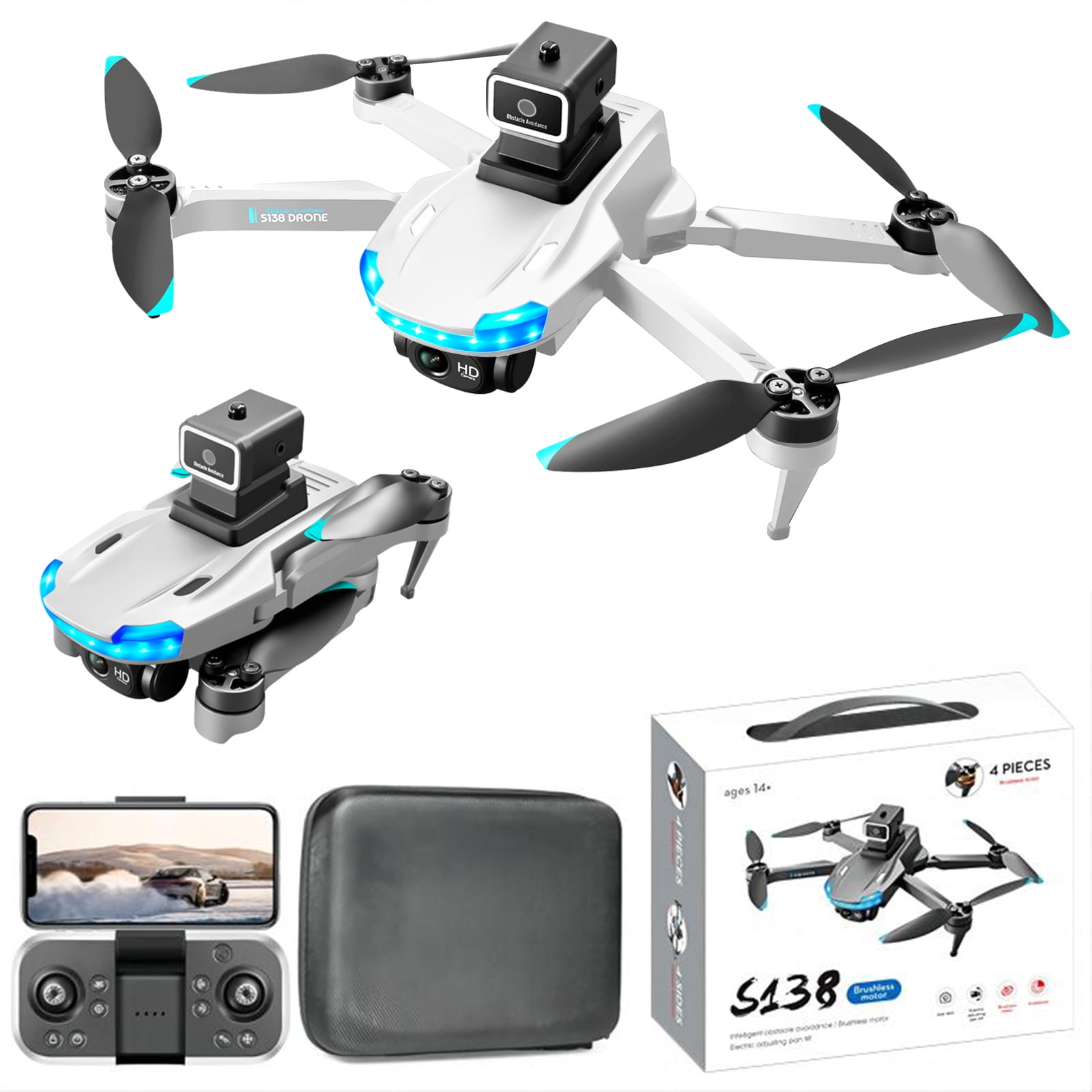 ZFYXGS Folding GPS UAV 4K HD Aerial Photography Drone, 6G WIFI ...