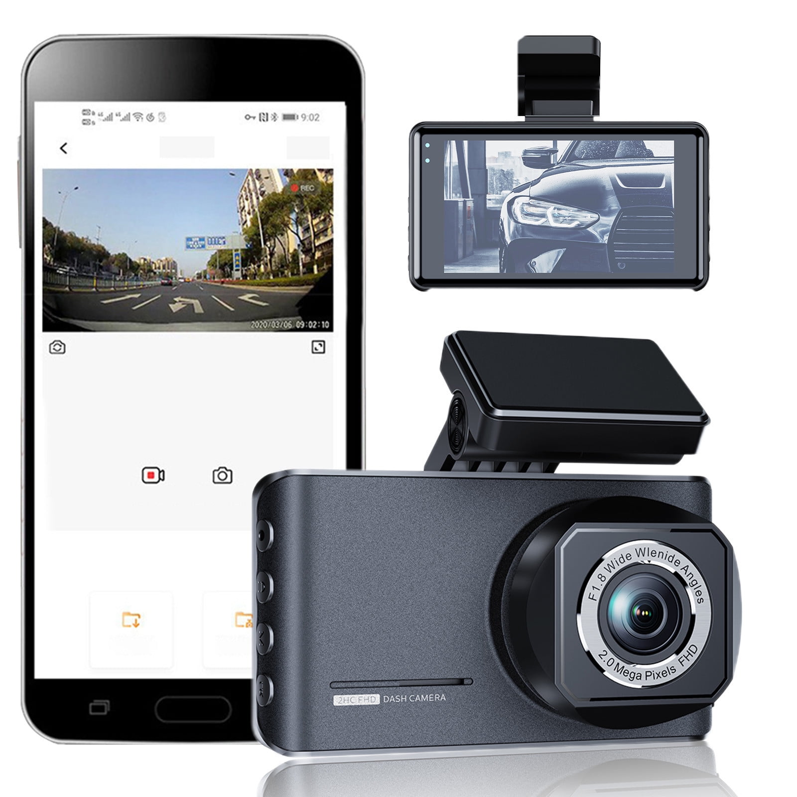 ZFYXGS Foreign Trade Car Mounted 3-inch Clear Front And Rear Camera ...