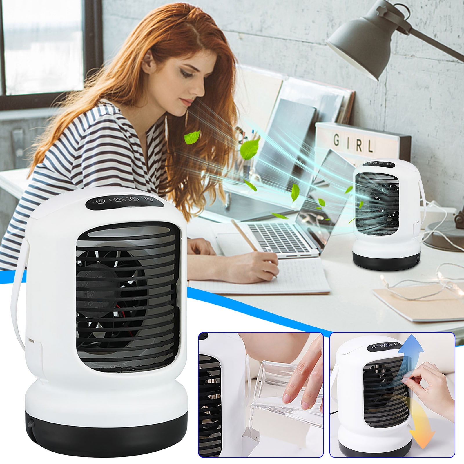 ZFYXGS Mini Stand up Portable Air Conditioners Ductless for Room, Car ...