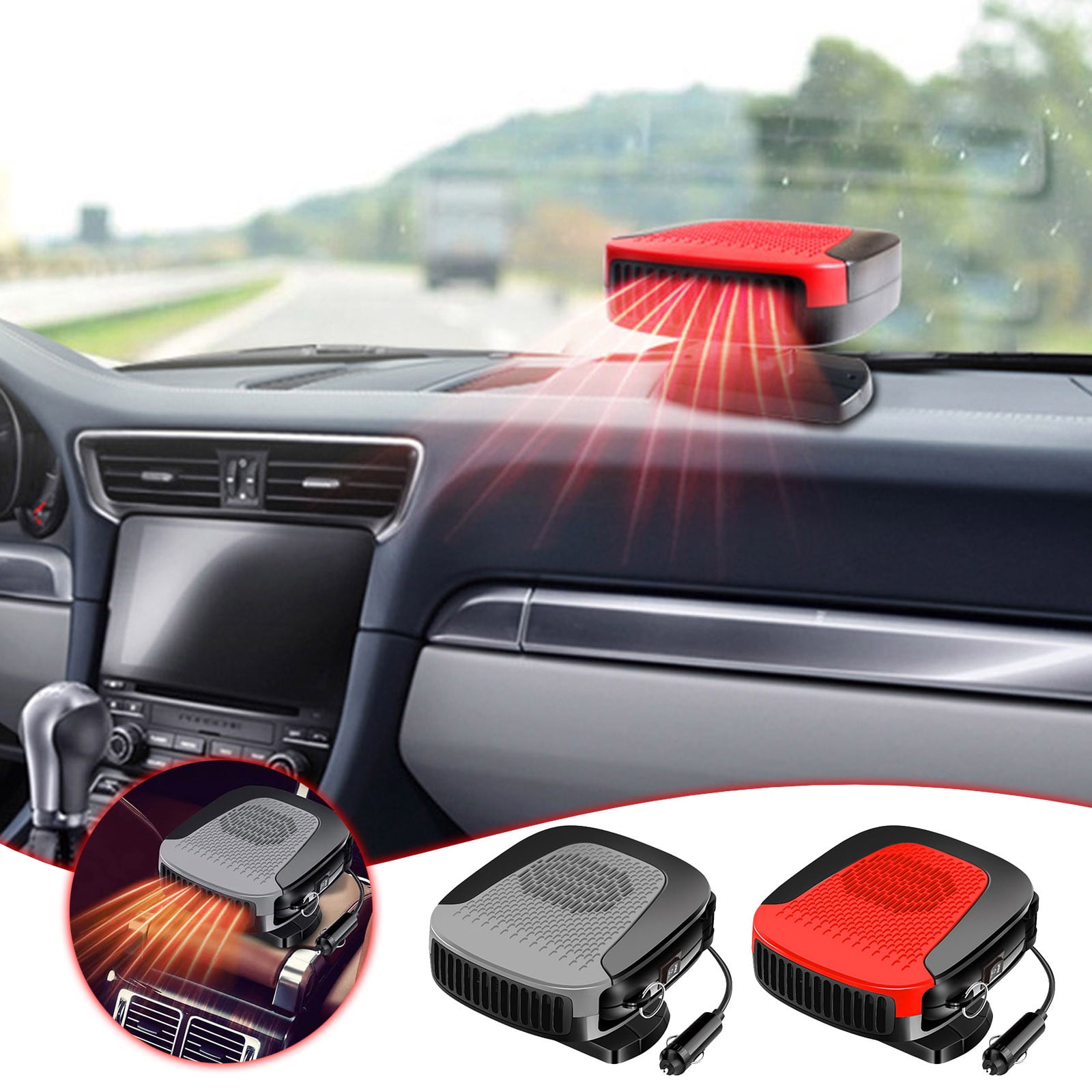 ZFYXGS Portable Car Heater Defroster 12V, Mini Space Heater for Car ...