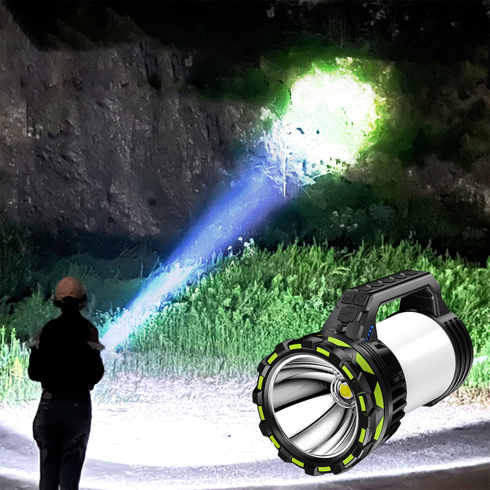 ZFYXGS Portable Searchlight Outdoor LED Strong Light Rechargeable ...