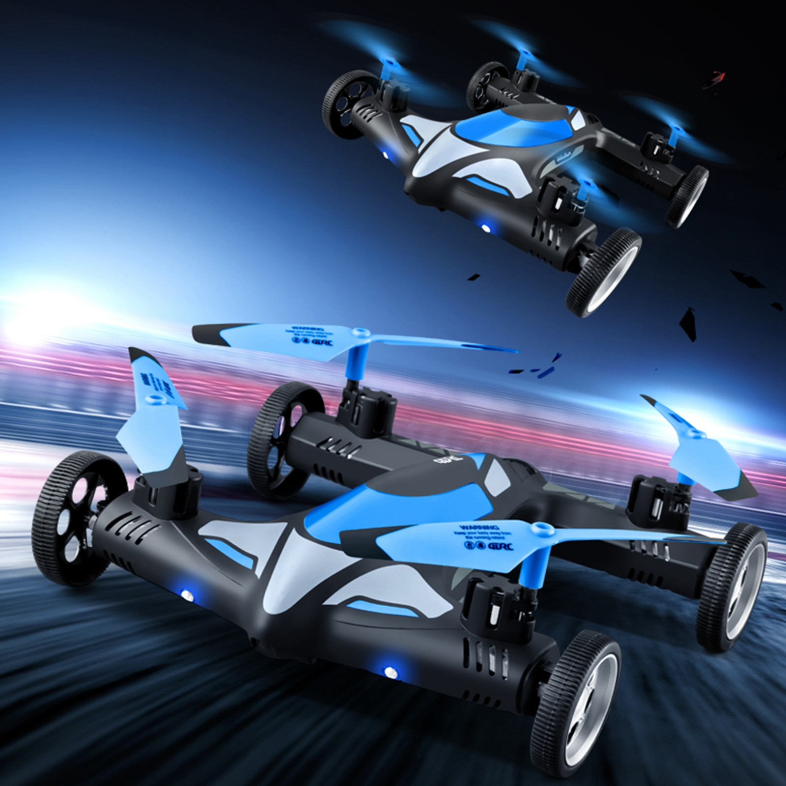 ZFYXGS RC Drone for Kids, Quadcopter Drone Car Hybrid Toy with Wheels ...